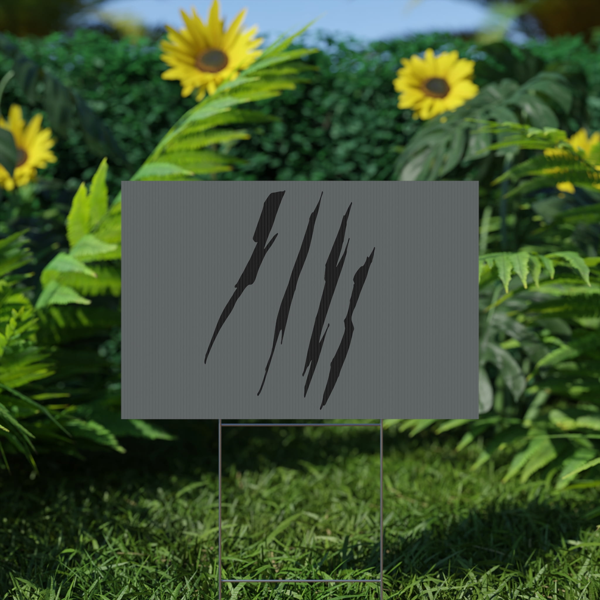 Effete Feline Claw Marks Scratch Plastic Lawn Yard Sign - Walmart.com