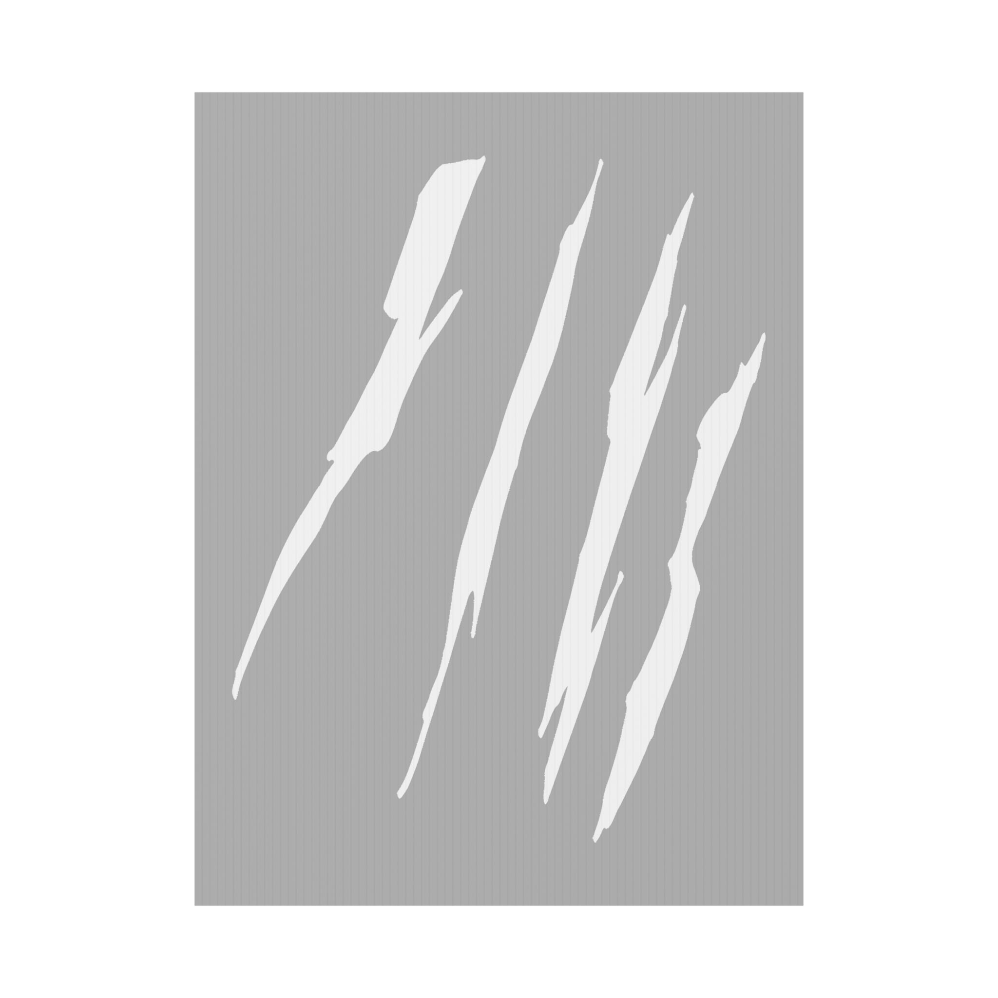 Effete Feline Claw Marks Scratch Plastic Lawn Yard Sign - Walmart.com