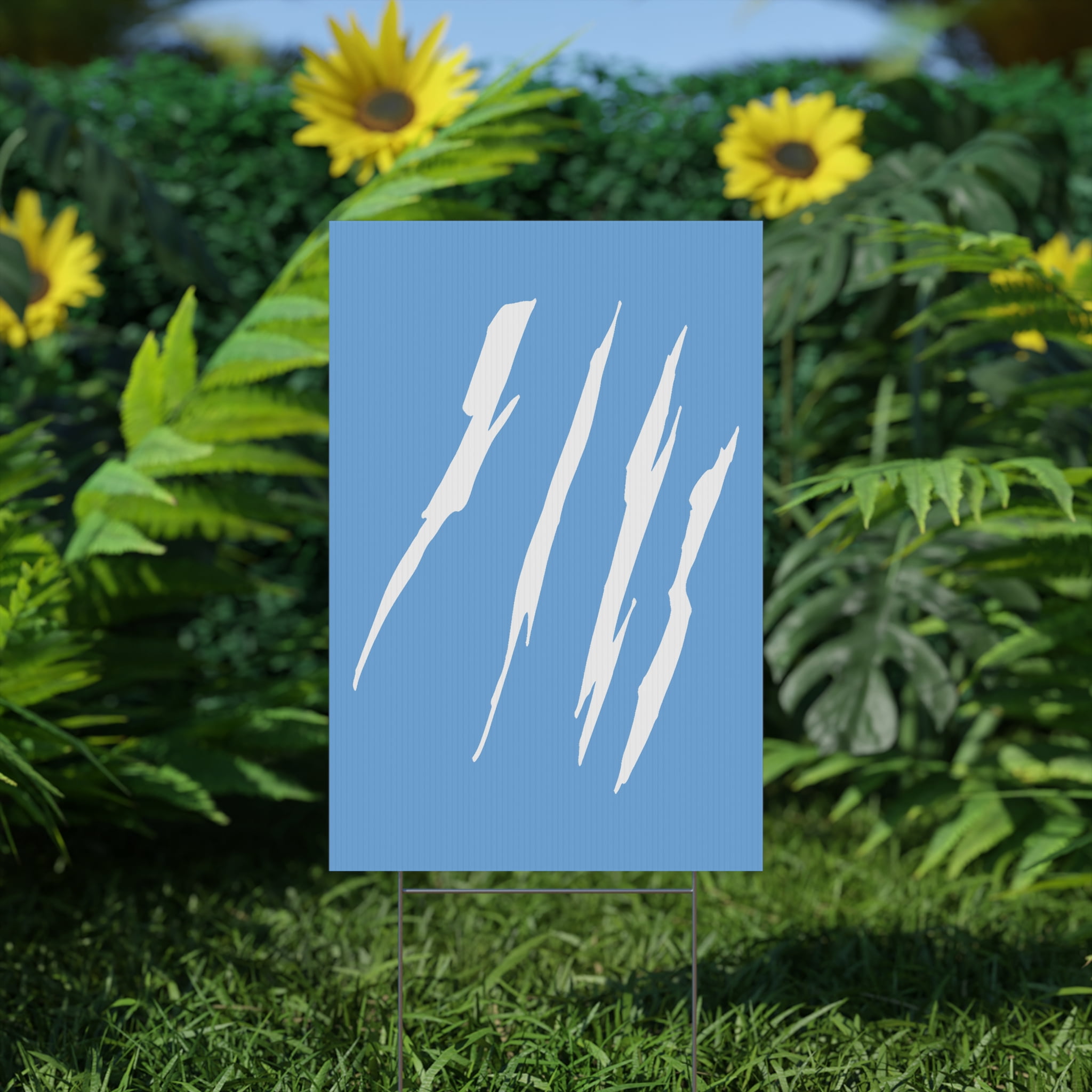 Effete Feline Claw Marks Scratch Plastic Lawn Yard Sign - Walmart.com