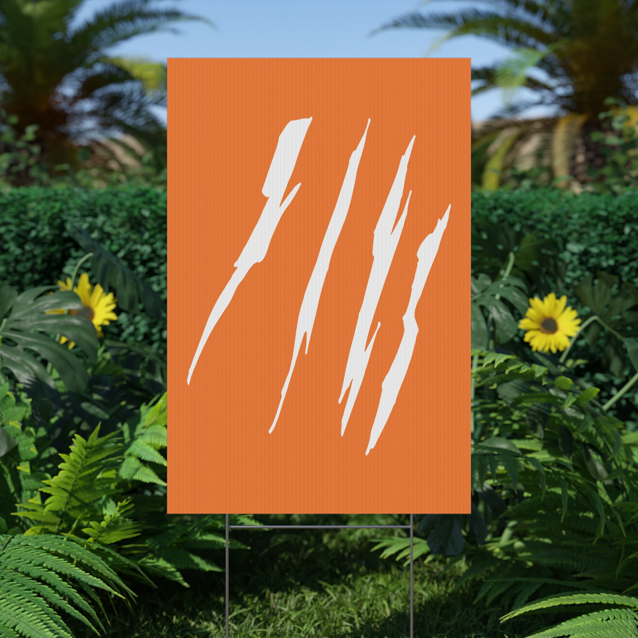 Effete Feline Claw Marks Scratch Plastic Lawn Yard Sign - Walmart.com