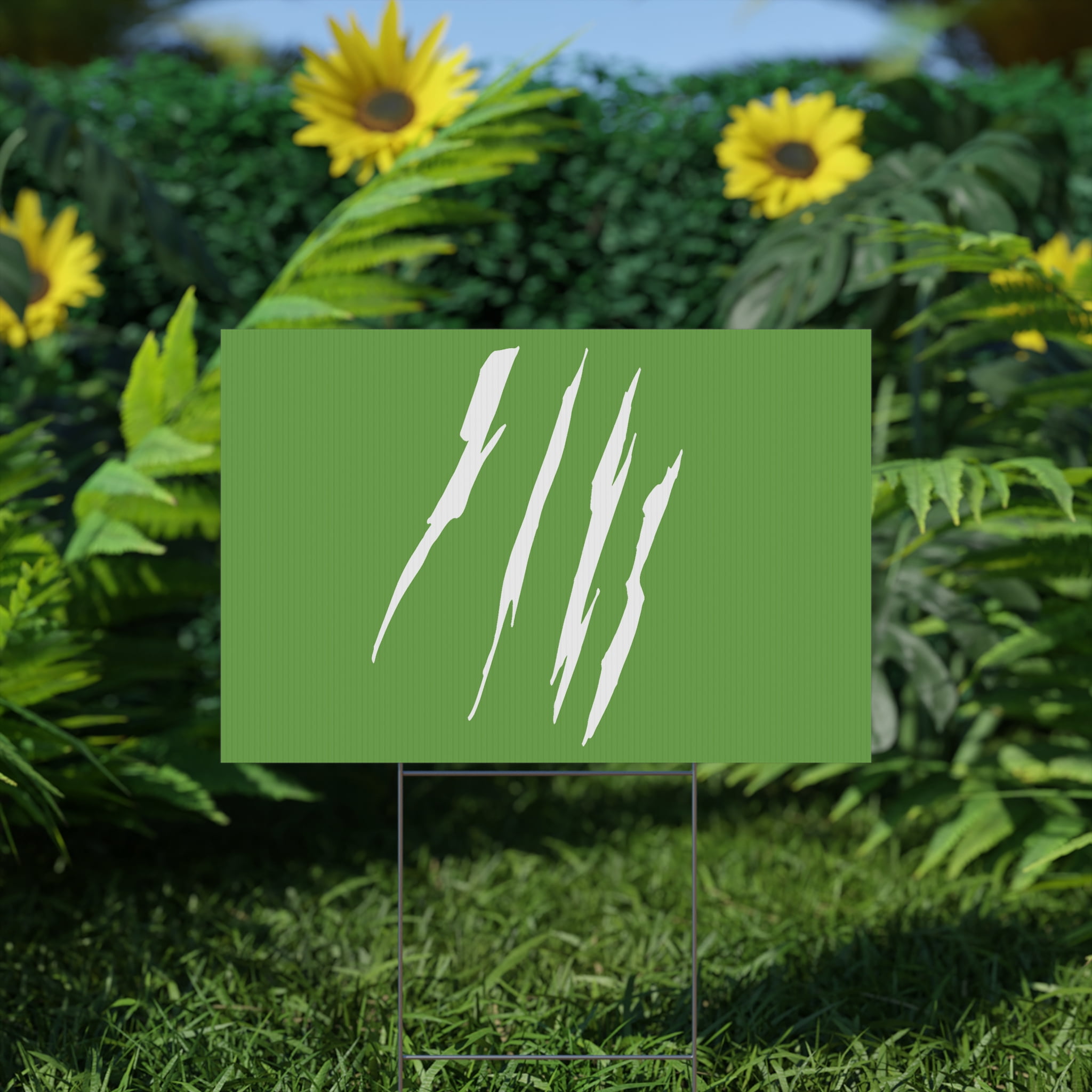 Effete Feline Claw Marks Scratch Plastic Lawn Yard Sign - Walmart.com