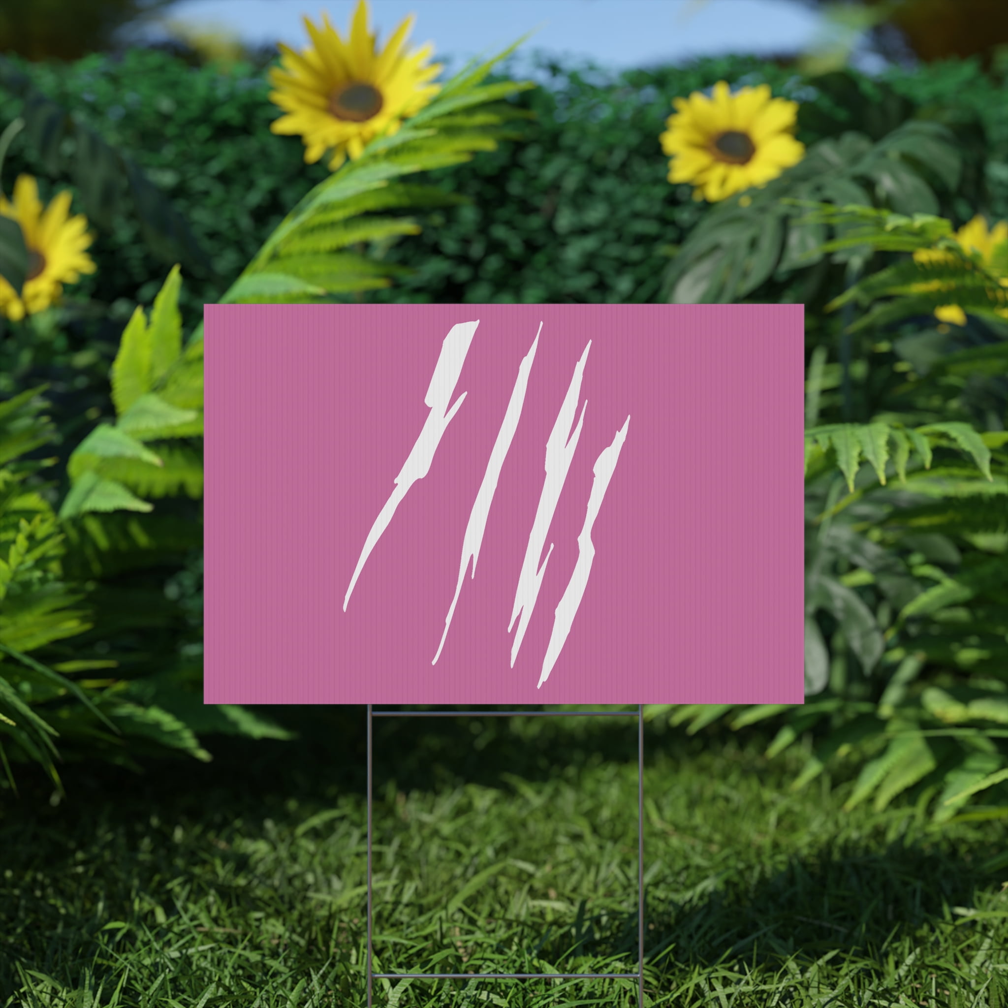 Effete Feline Claw Marks Scratch Plastic Lawn Yard Sign - Walmart.com