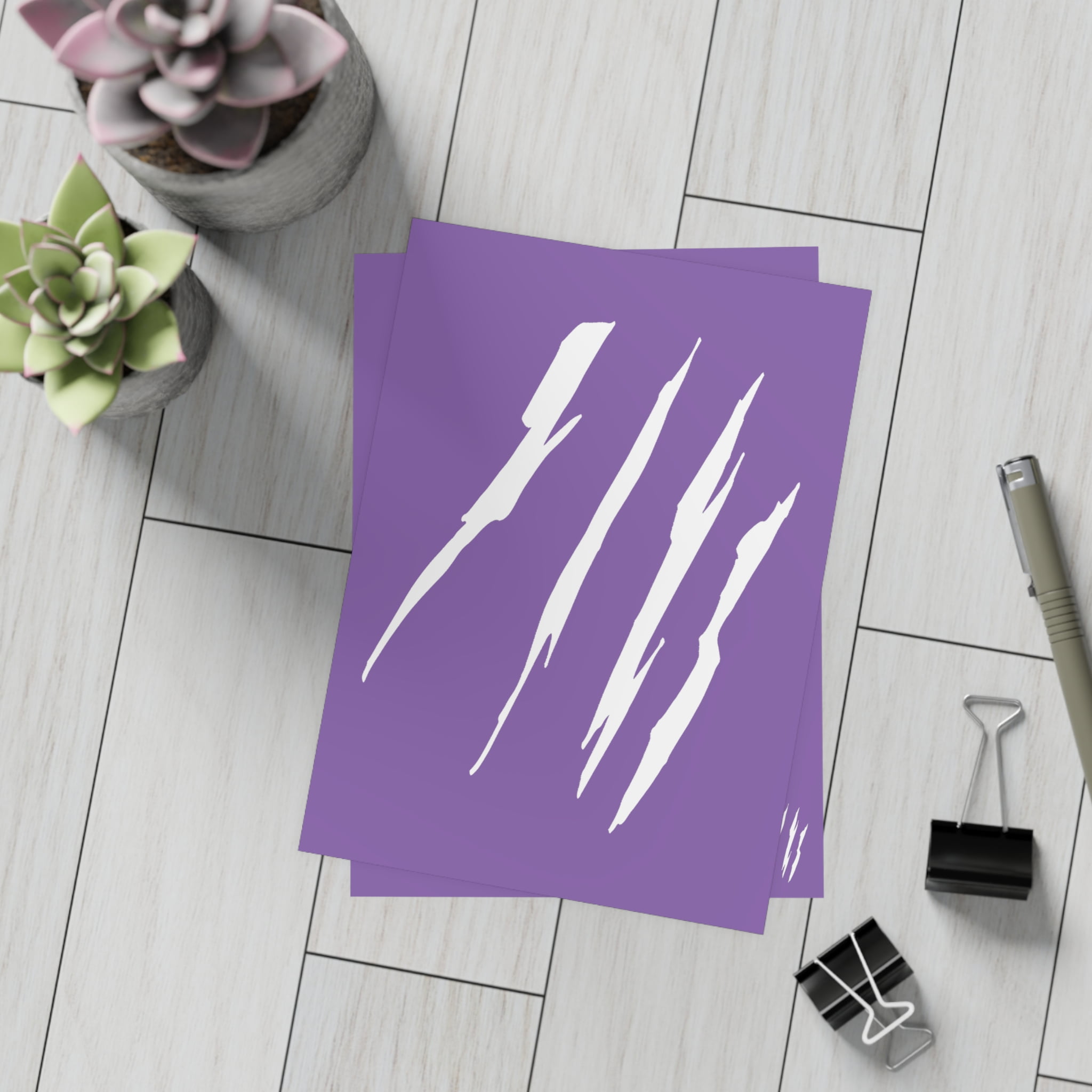 Effete Feline Claw Marks Scratch Postcard Bundles (envelopes included ...