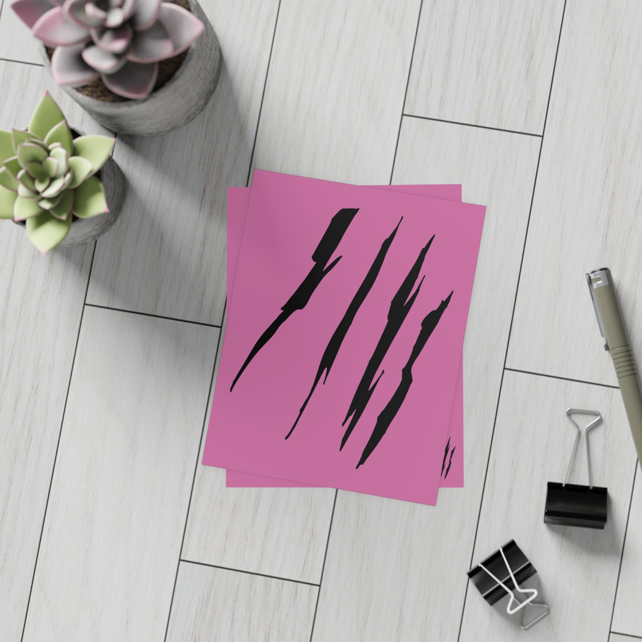 Effete Feline Claw Marks Scratch Postcard Bundles (envelopes included ...