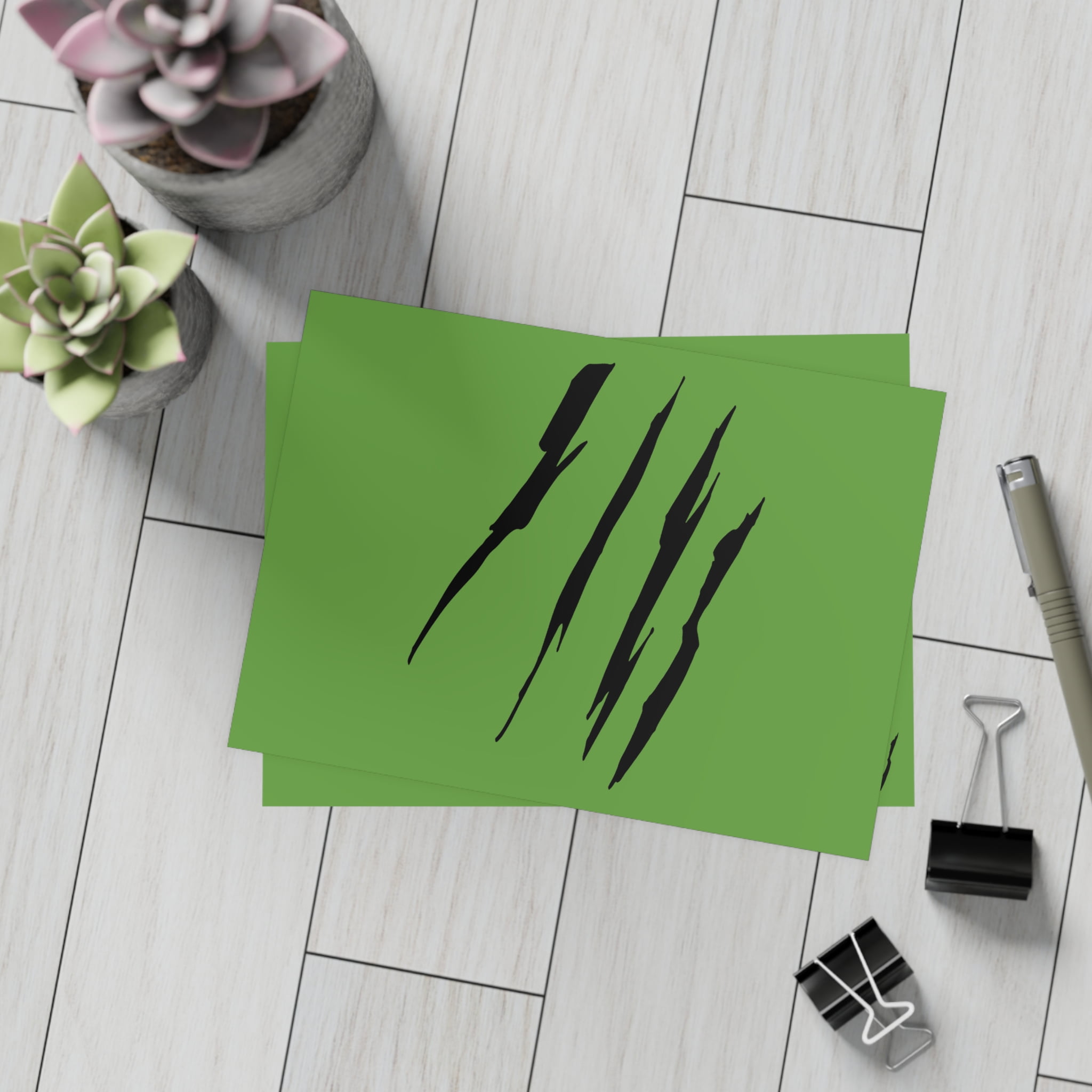 Effete Feline Claw Marks Scratch Postcard Bundles (envelopes included ...