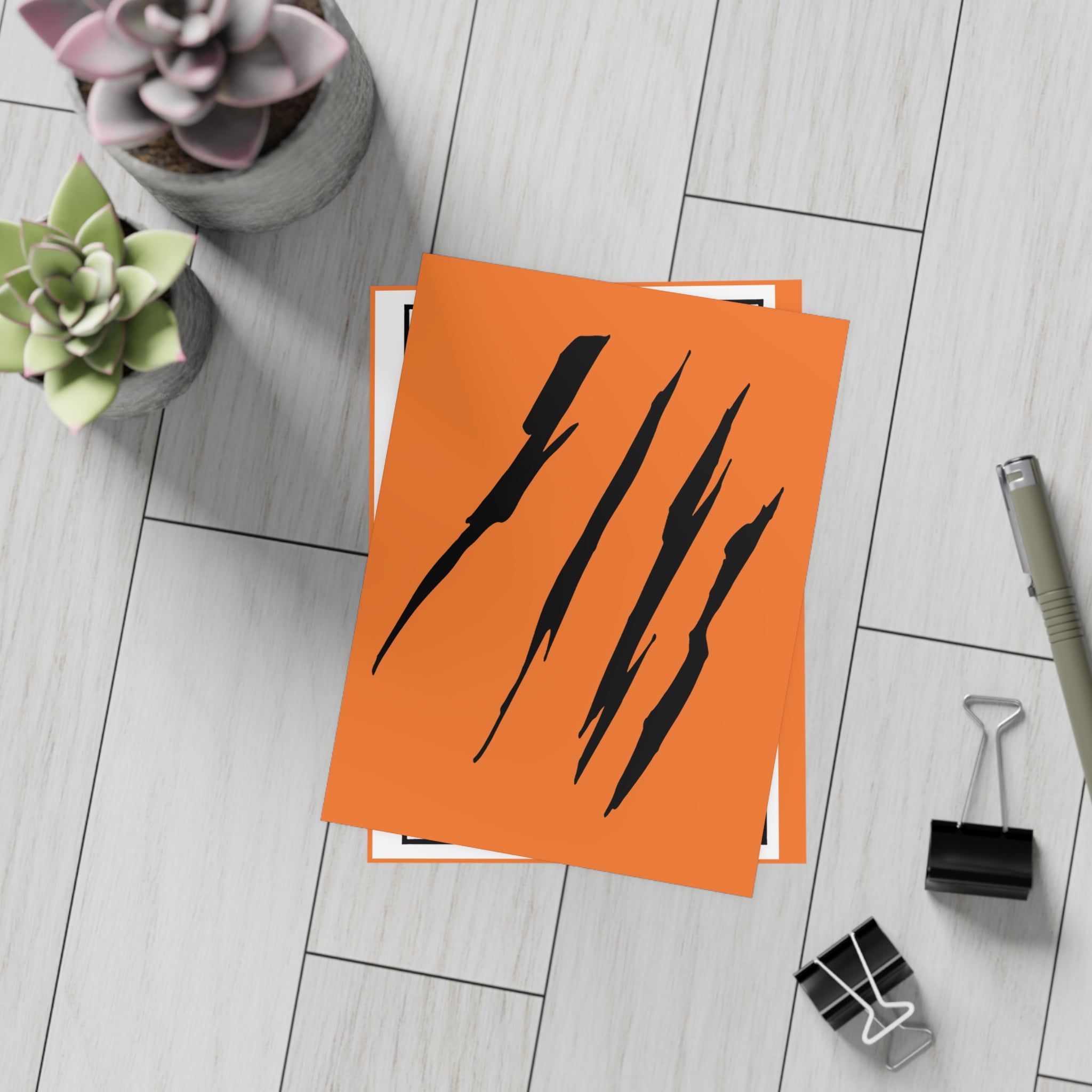 Effete Feline Claw Marks Scratch Postcard Bundles (envelopes not ...