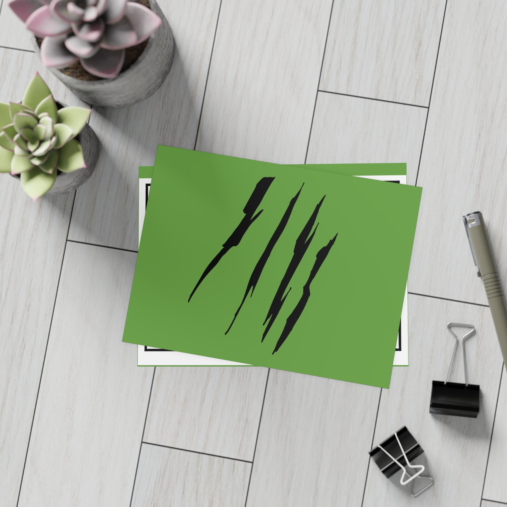 Effete Feline Claw Marks Scratch Postcard Bundles (envelopes not ...