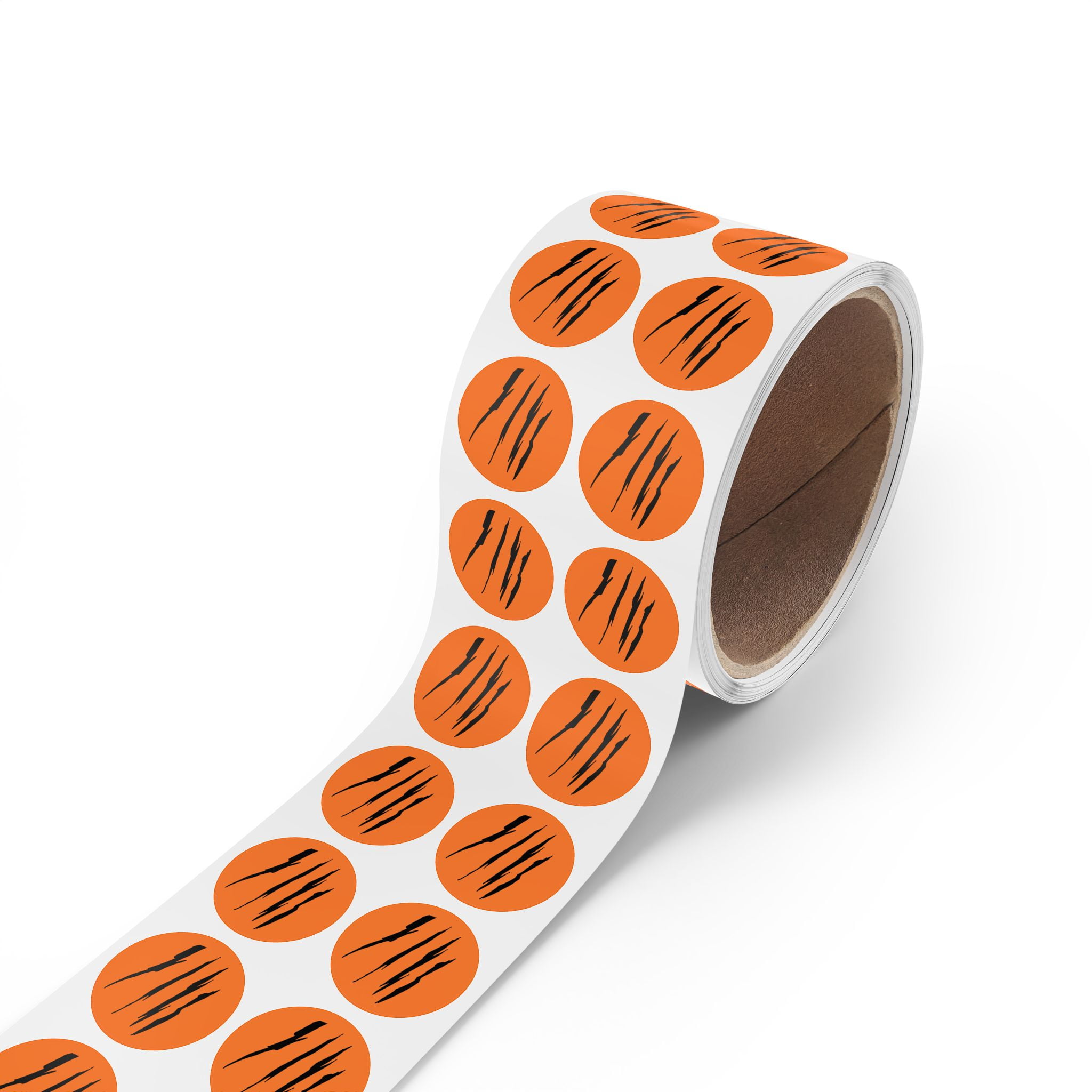 Effete Feline Claw Marks Scratch Round Sticker Label Rolls - Walmart.com