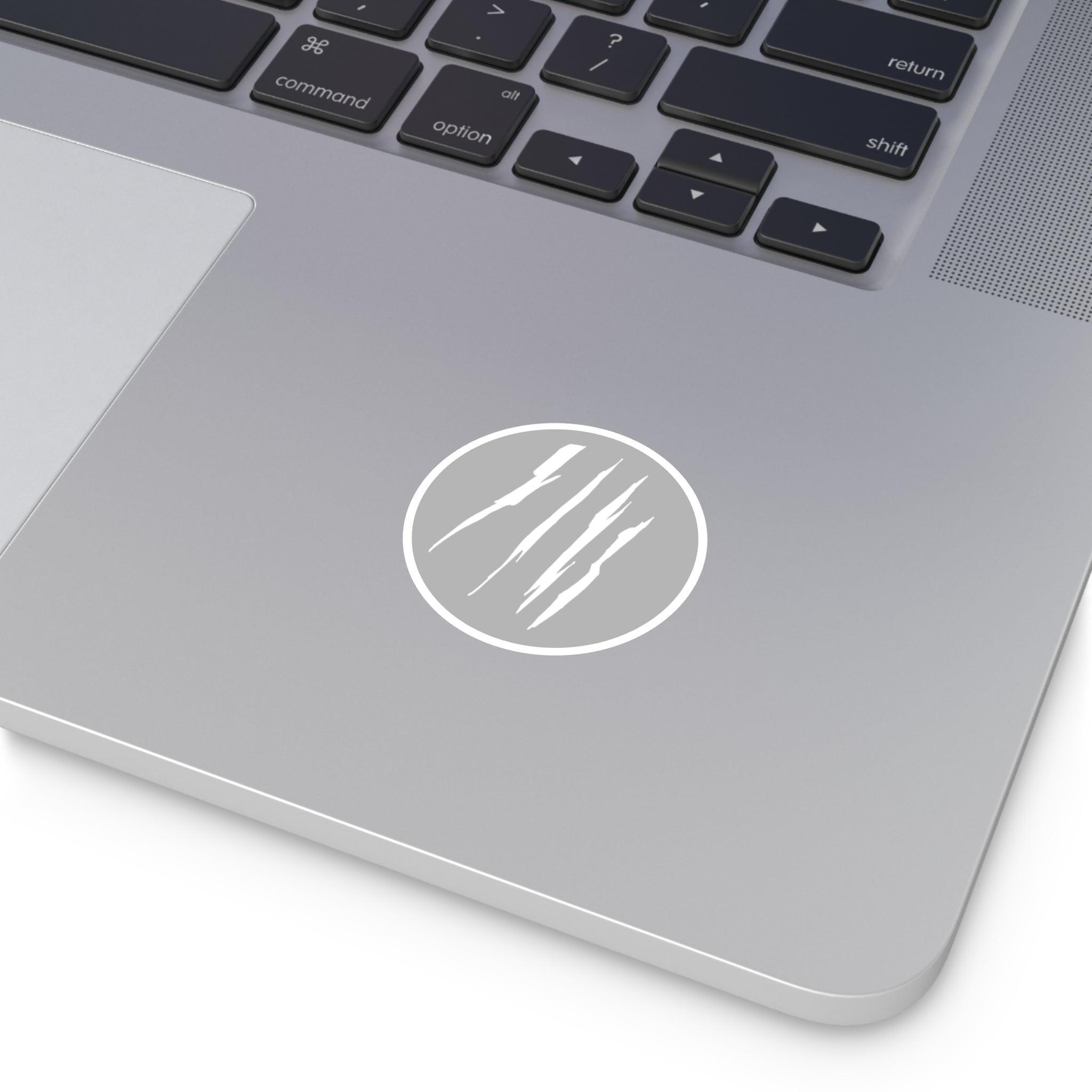 Effete Feline Claw Marks Scratch Round Stickers, Indoor-Outdoor ...