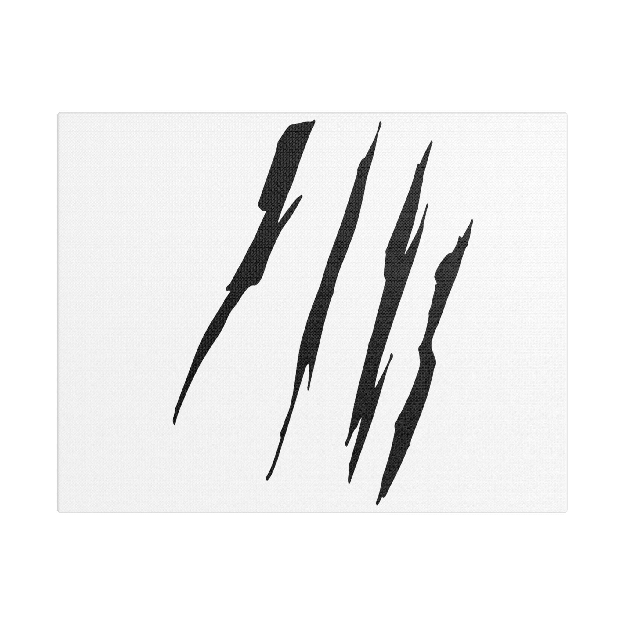 Effete Feline Claw Marks Scratch Satin Canvas, Stretched - Walmart.com