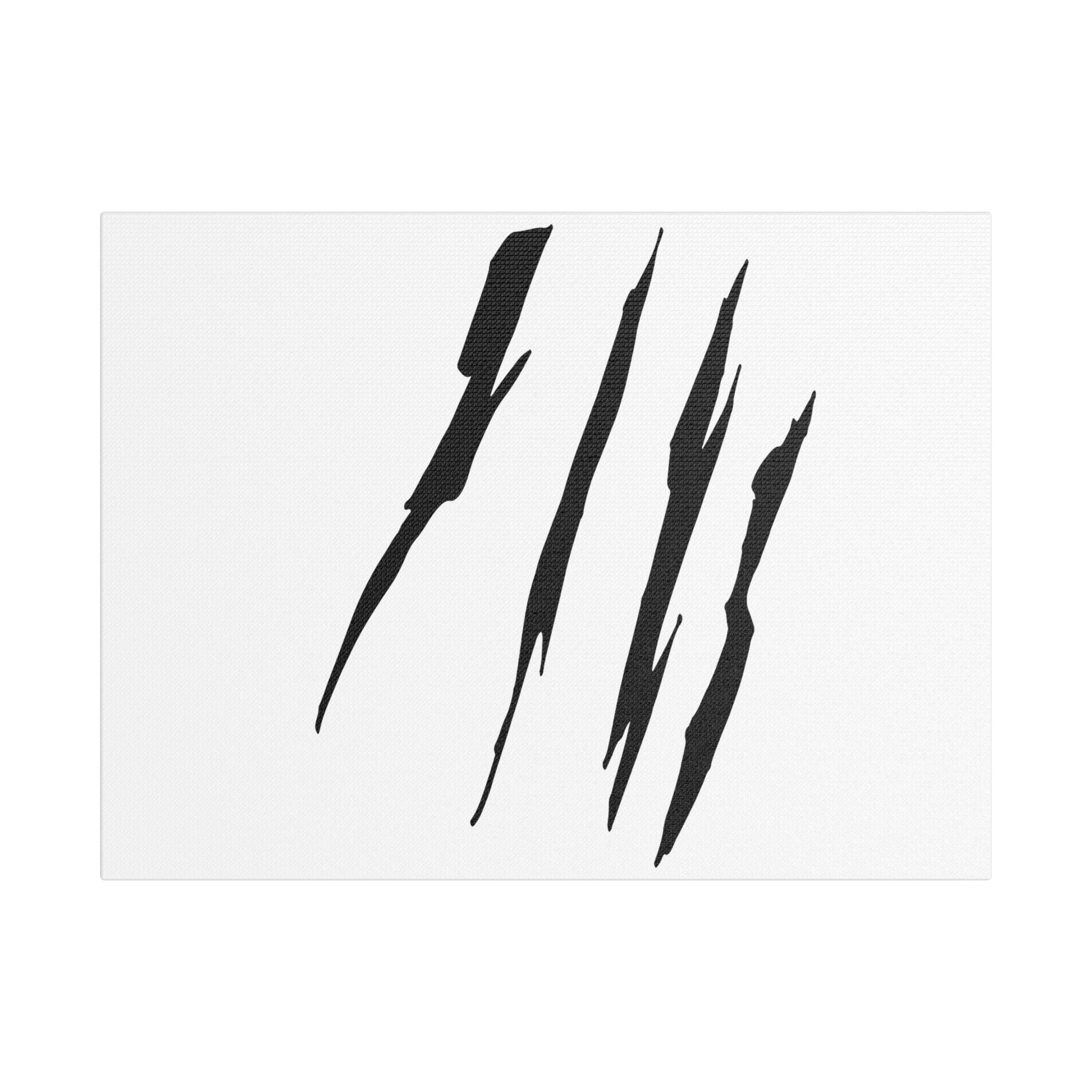 Effete Feline Claw Marks Scratch Satin Canvas, Stretched - Walmart.com