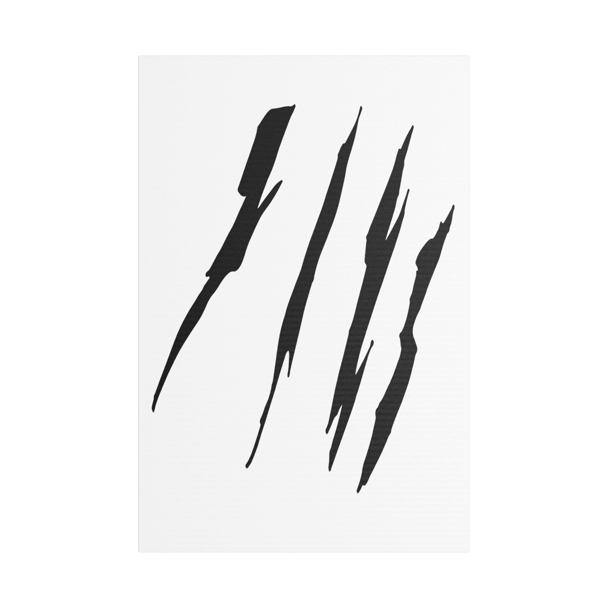 Effete Feline Claw Marks Scratch Satin Canvas, Stretched - Walmart.com