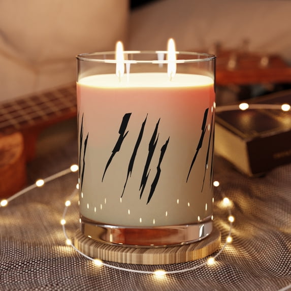 Effete Feline Claw Marks Scratch Scented Candle - Full Glass, 11oz ...