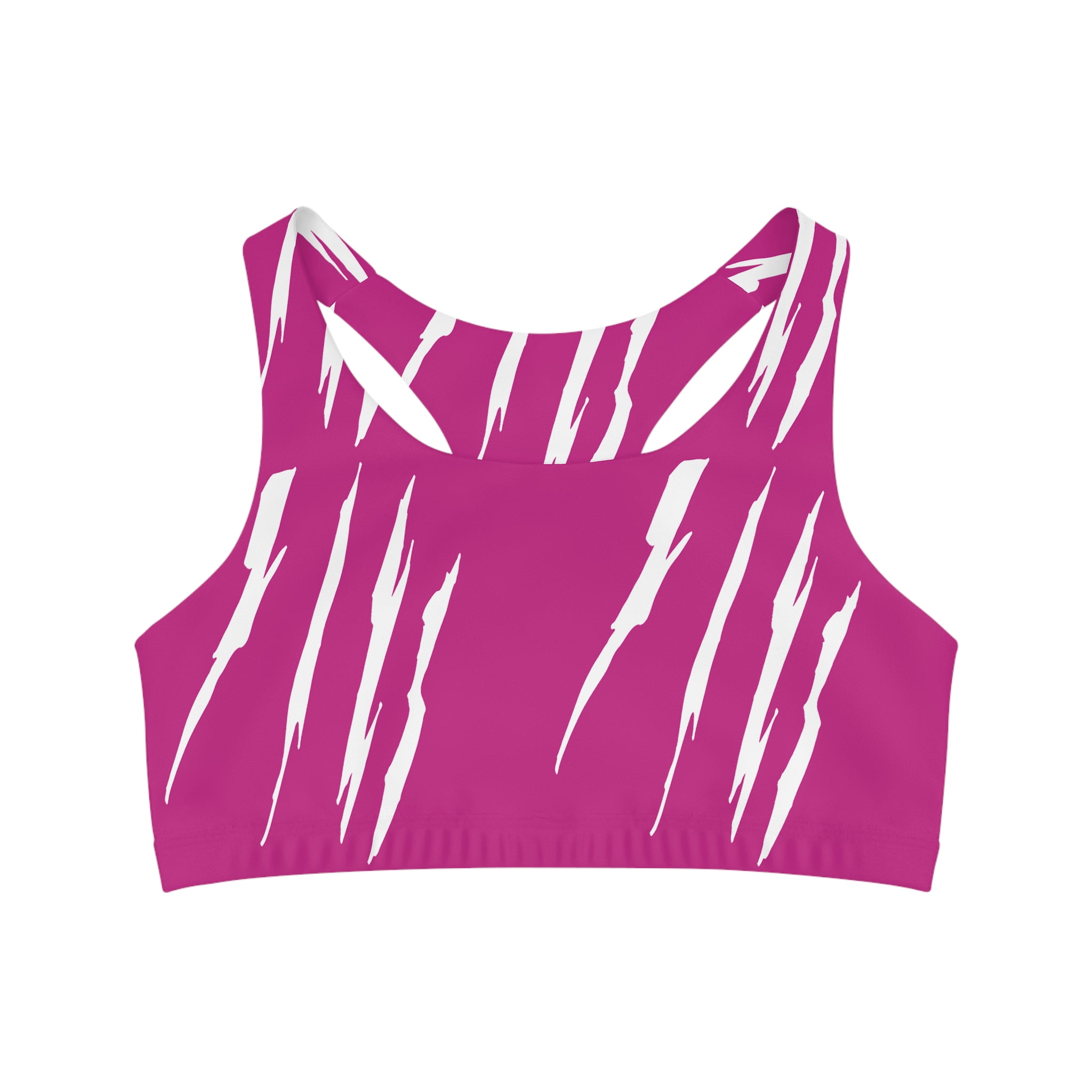 Effete Feline Claw Marks Scratch Seamless Sports Bra (AOP) - Walmart.com