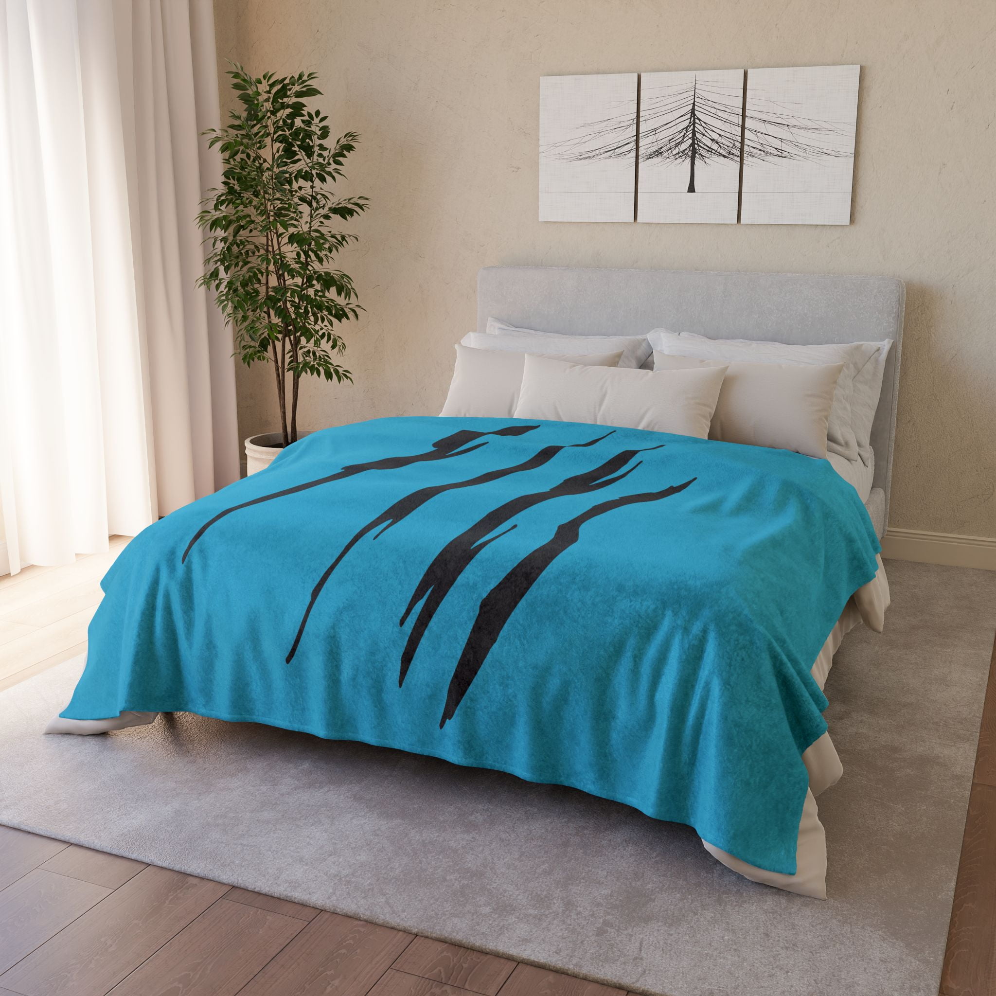 Effete Feline Claw Marks Scratch Soft Polyester Blanket - Walmart.com