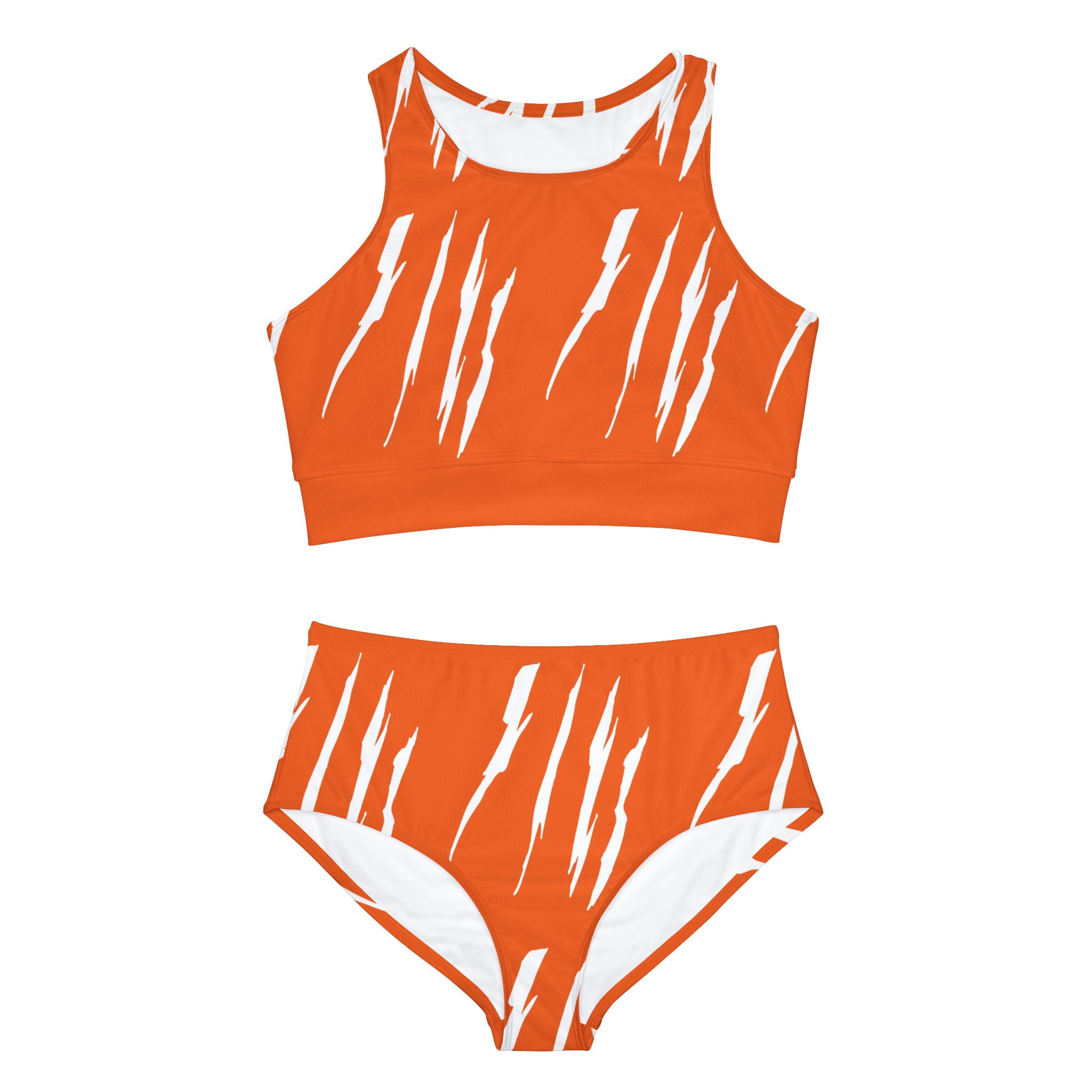 Effete Feline Claw Marks Scratch Sporty Bikini Set (AOP) - Walmart.com