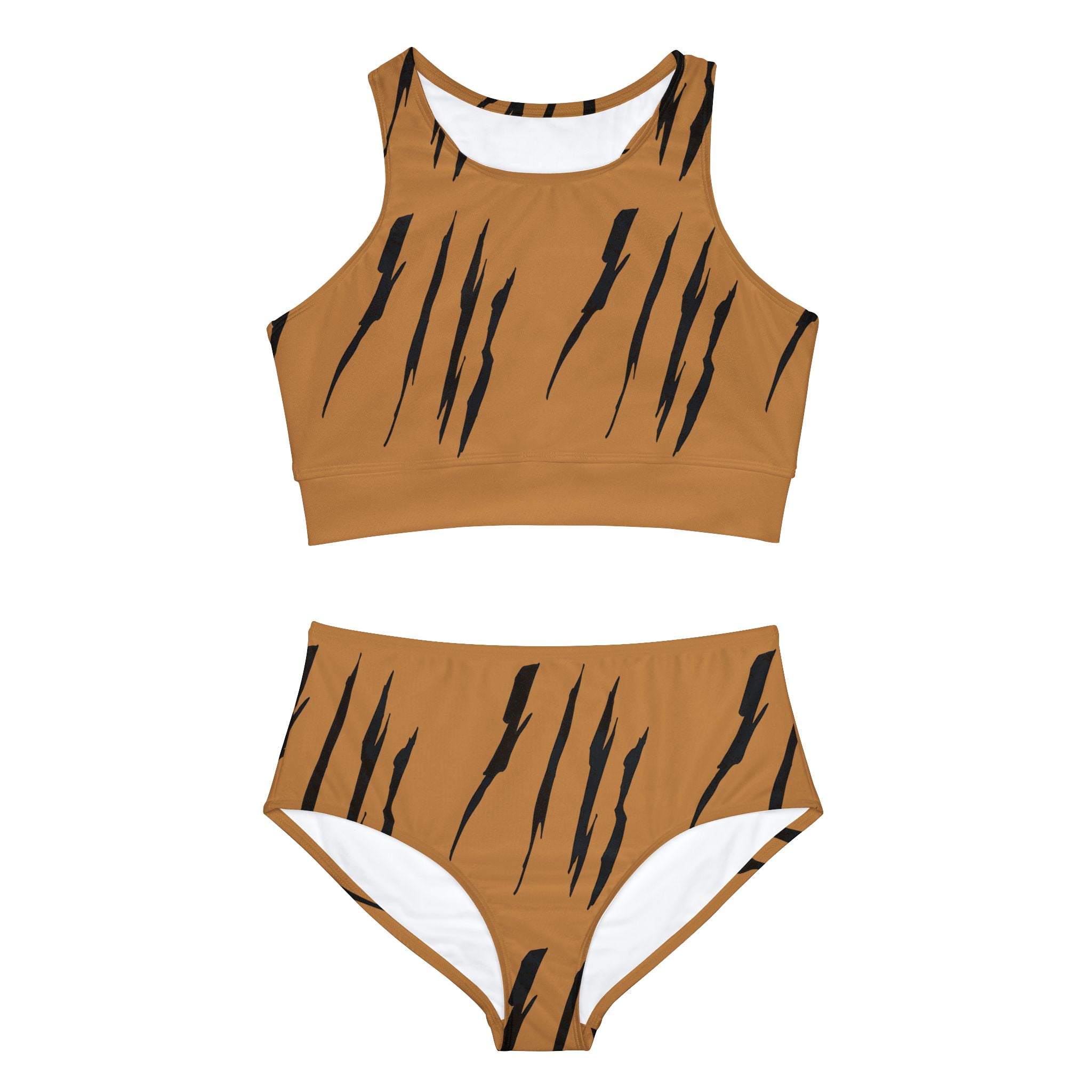 Effete Feline Claw Marks Scratch Sporty Bikini Set (AOP) - Walmart.com