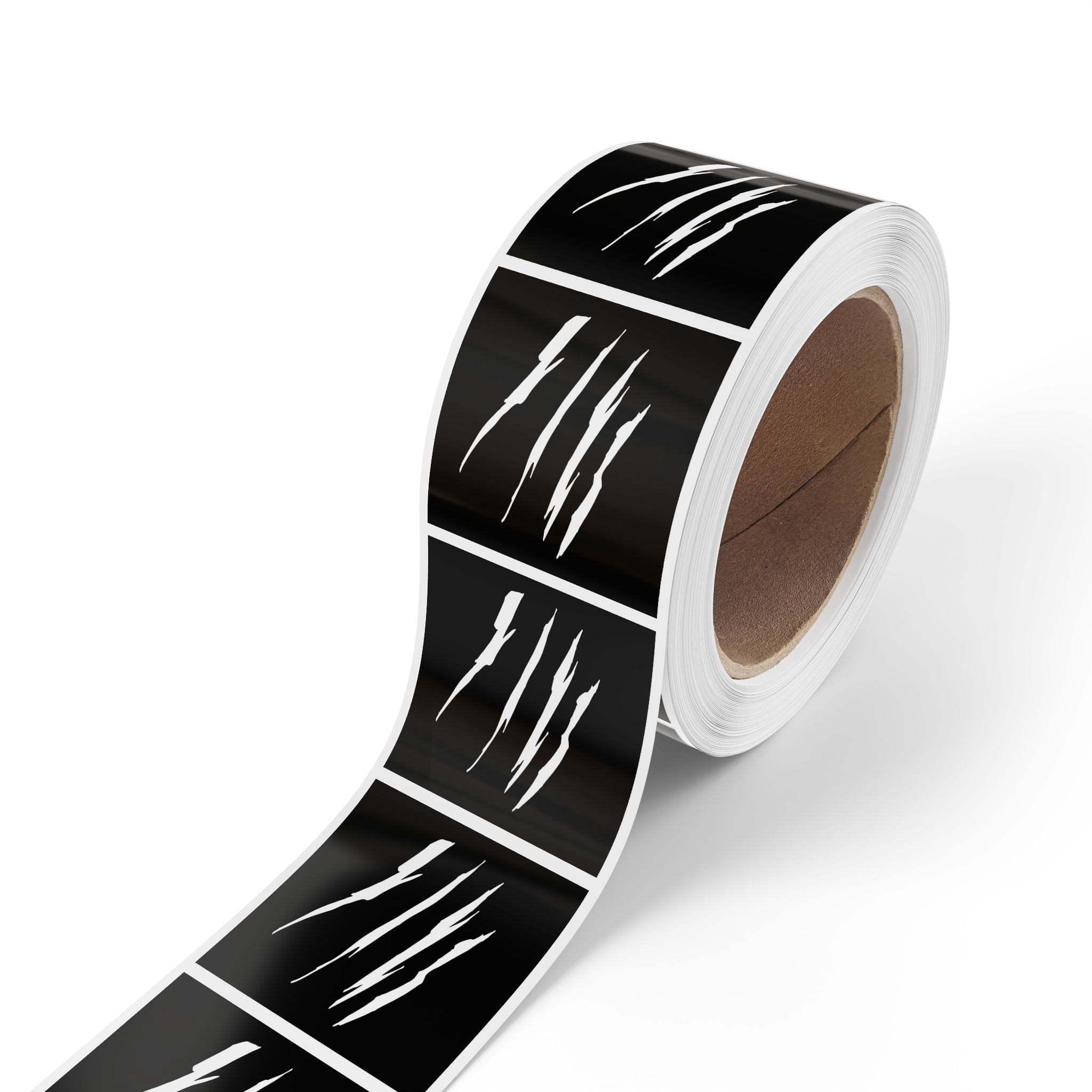 Effete Feline Claw Marks Scratch Square Sticker Label Rolls - Walmart.com