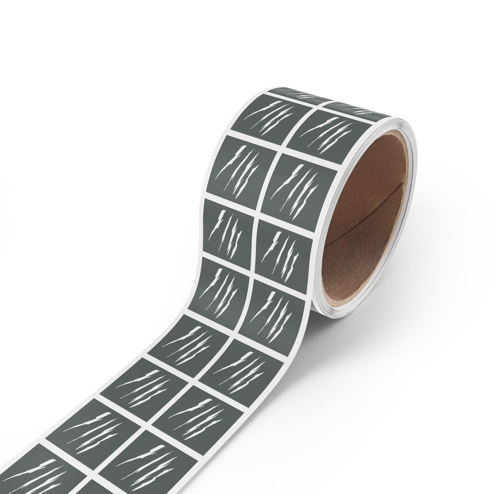 Effete Feline Claw Marks Scratch Square Sticker Label Rolls - Walmart.com