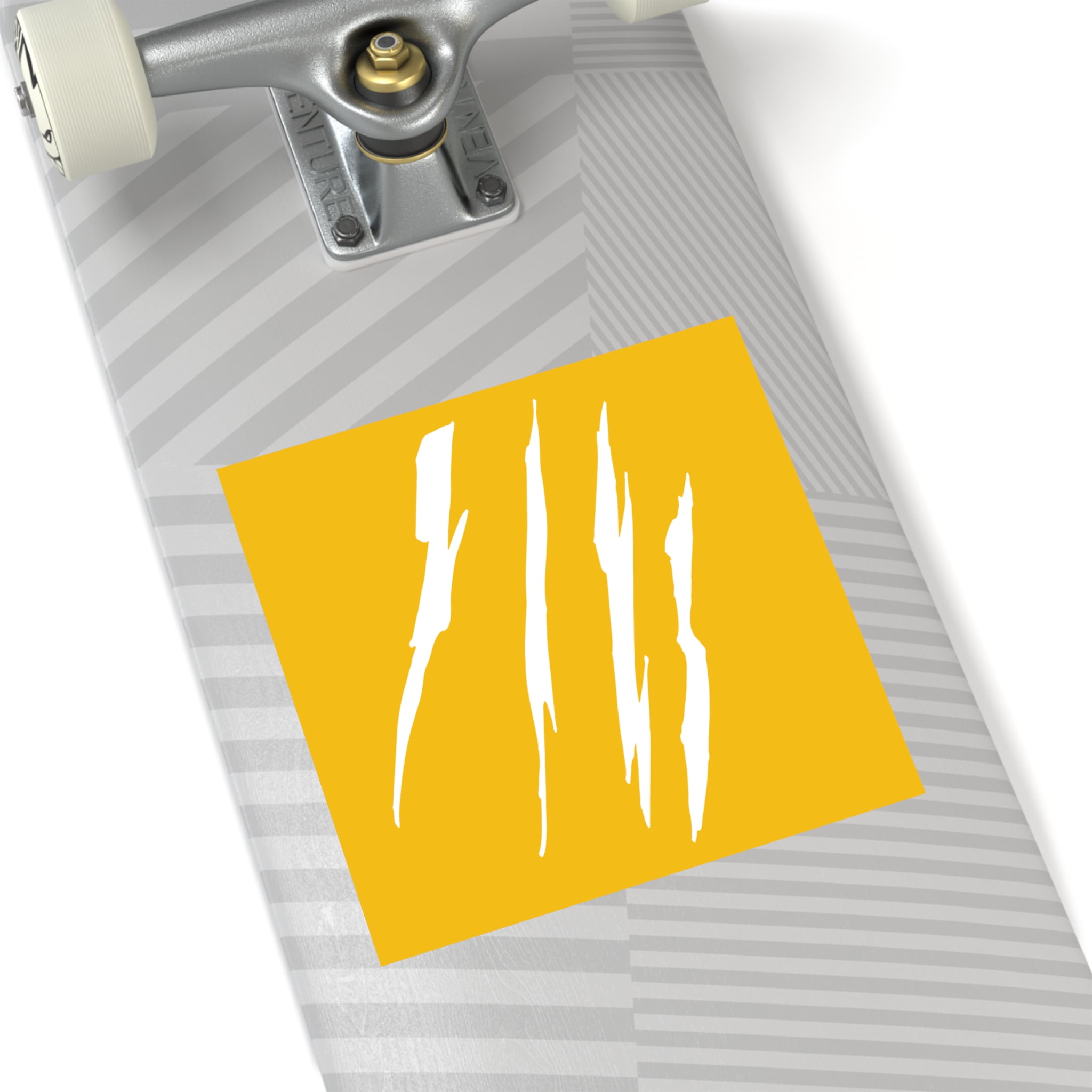 Effete Feline Claw Marks Scratch Square Stickers, Indoor-Outdoor ...