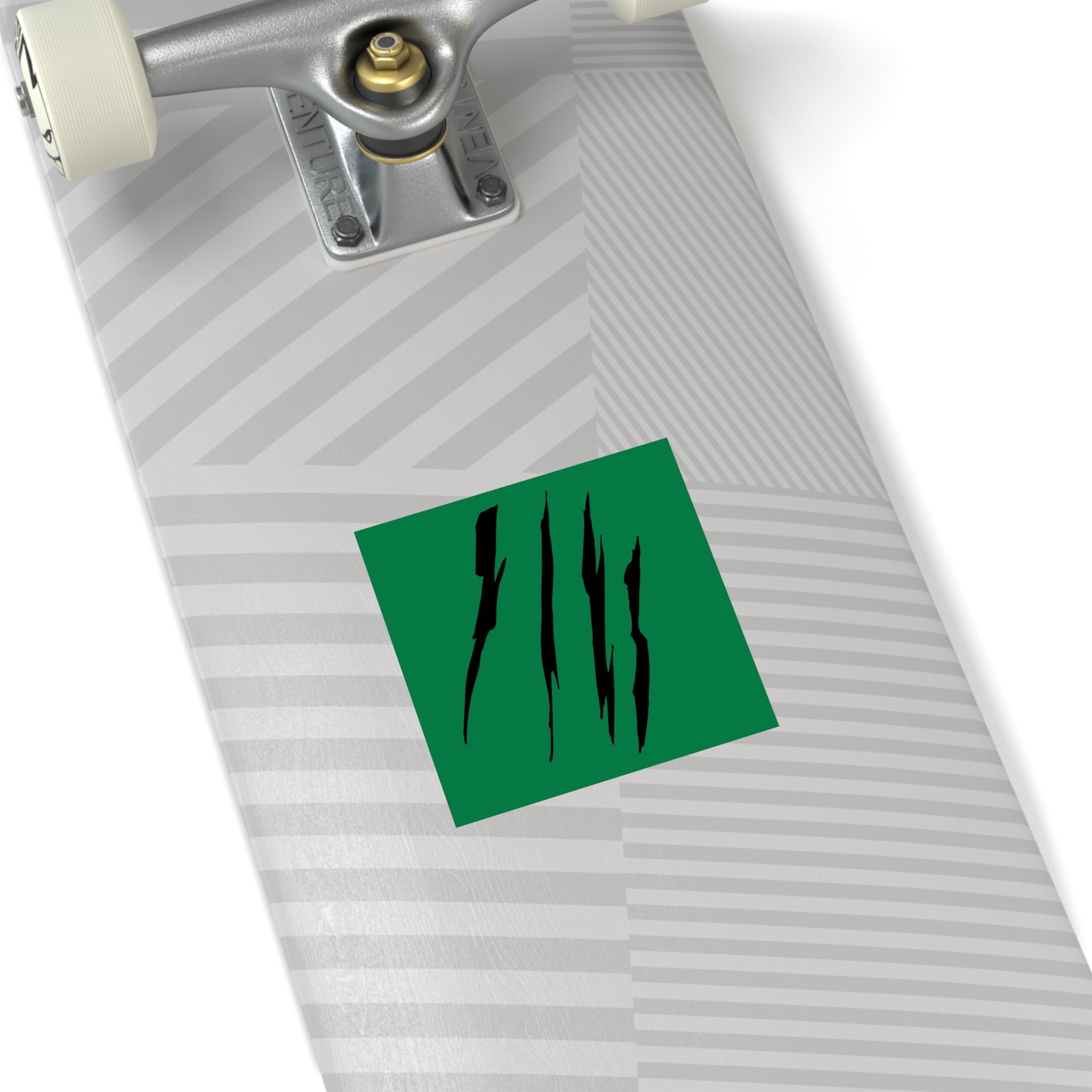 Effete Feline Claw Marks Scratch Square Stickers, Indoor-Outdoor ...