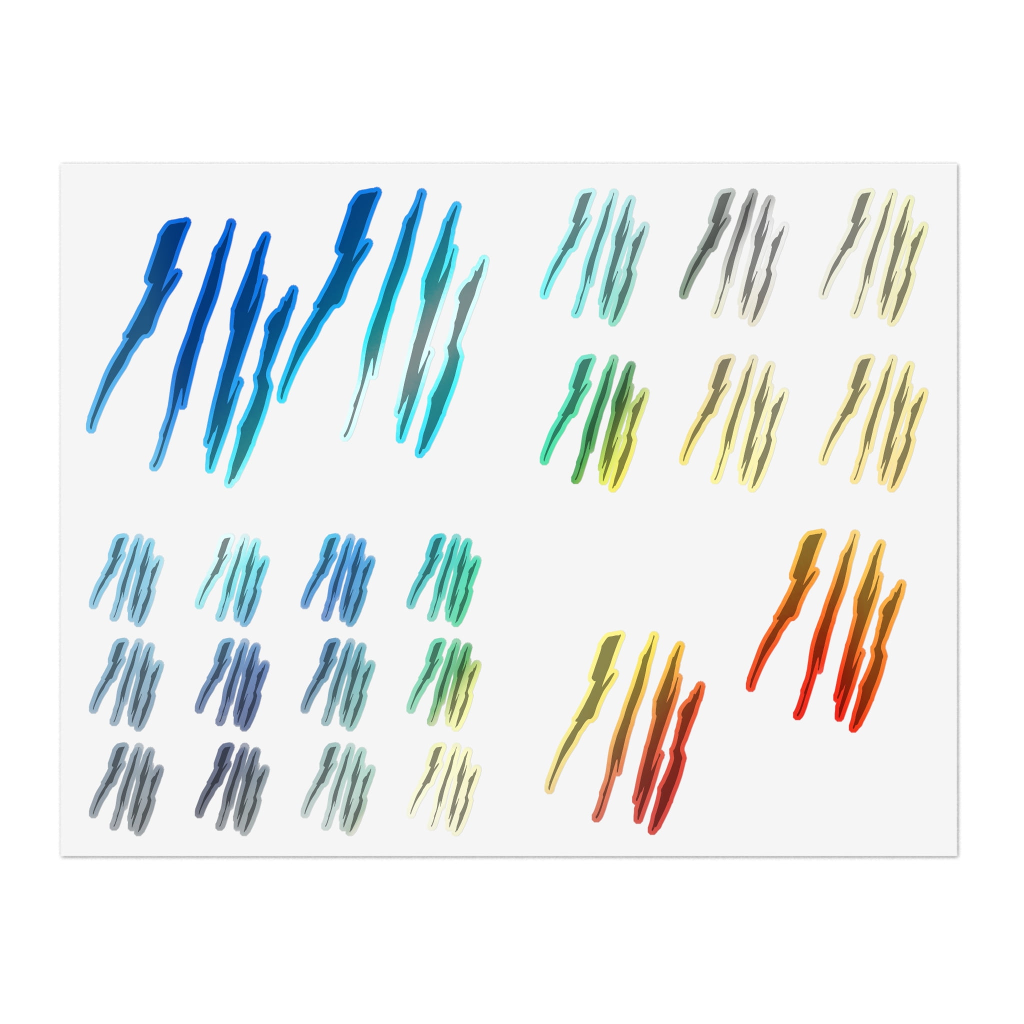 Effete Feline Claw Marks Scratch Sticker Sheet Bundle, 10pcs - Walmart.com