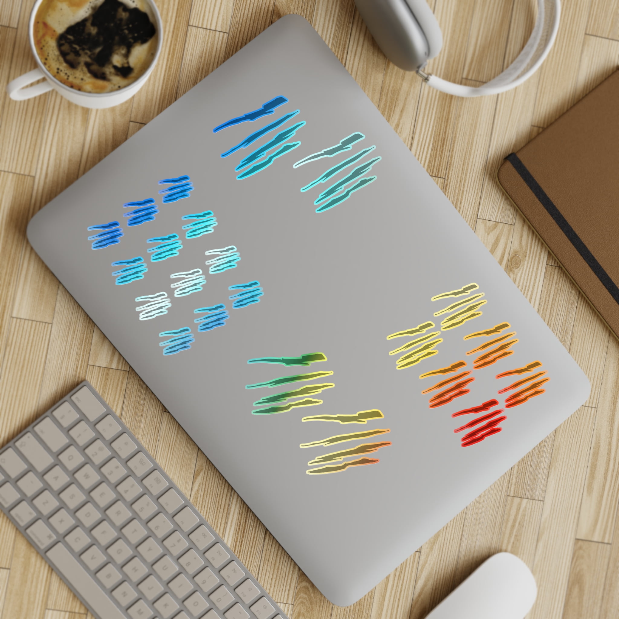 Effete Feline Claw Marks Scratch Sticker Sheet Bundle, 5pcs - Walmart.com