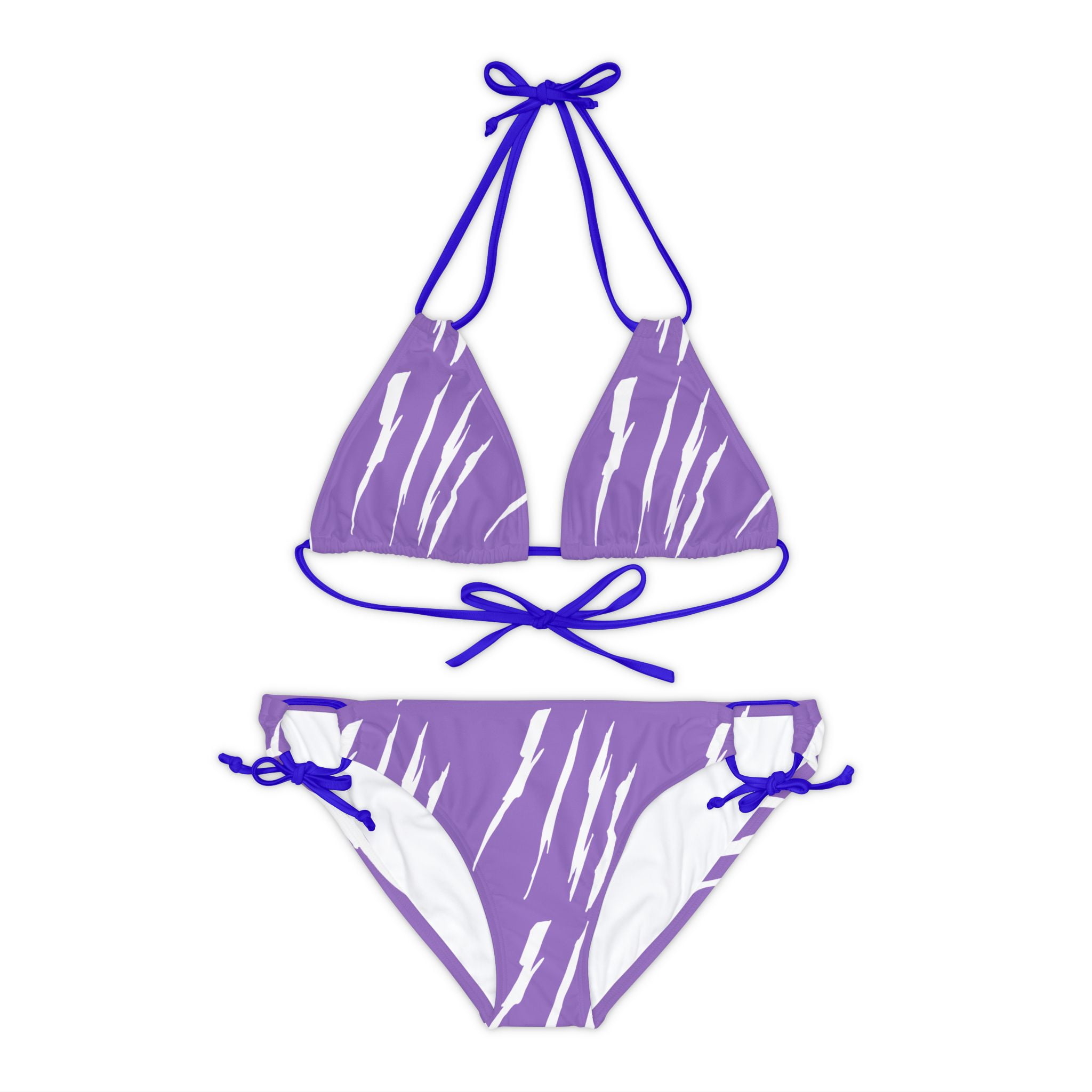 Effete Feline Claw Marks Scratch Strappy Bikini Set (AOP) - Walmart.com