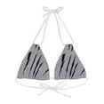Effete Feline Claw Marks Scratch Strappy Triangle Bikini Top (AOP ...