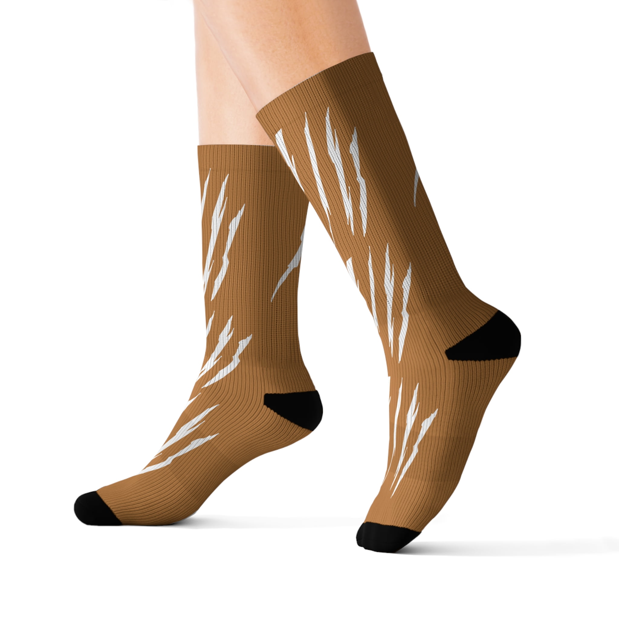 Effete Feline Claw Marks Scratch Sublimation Socks - Walmart.com