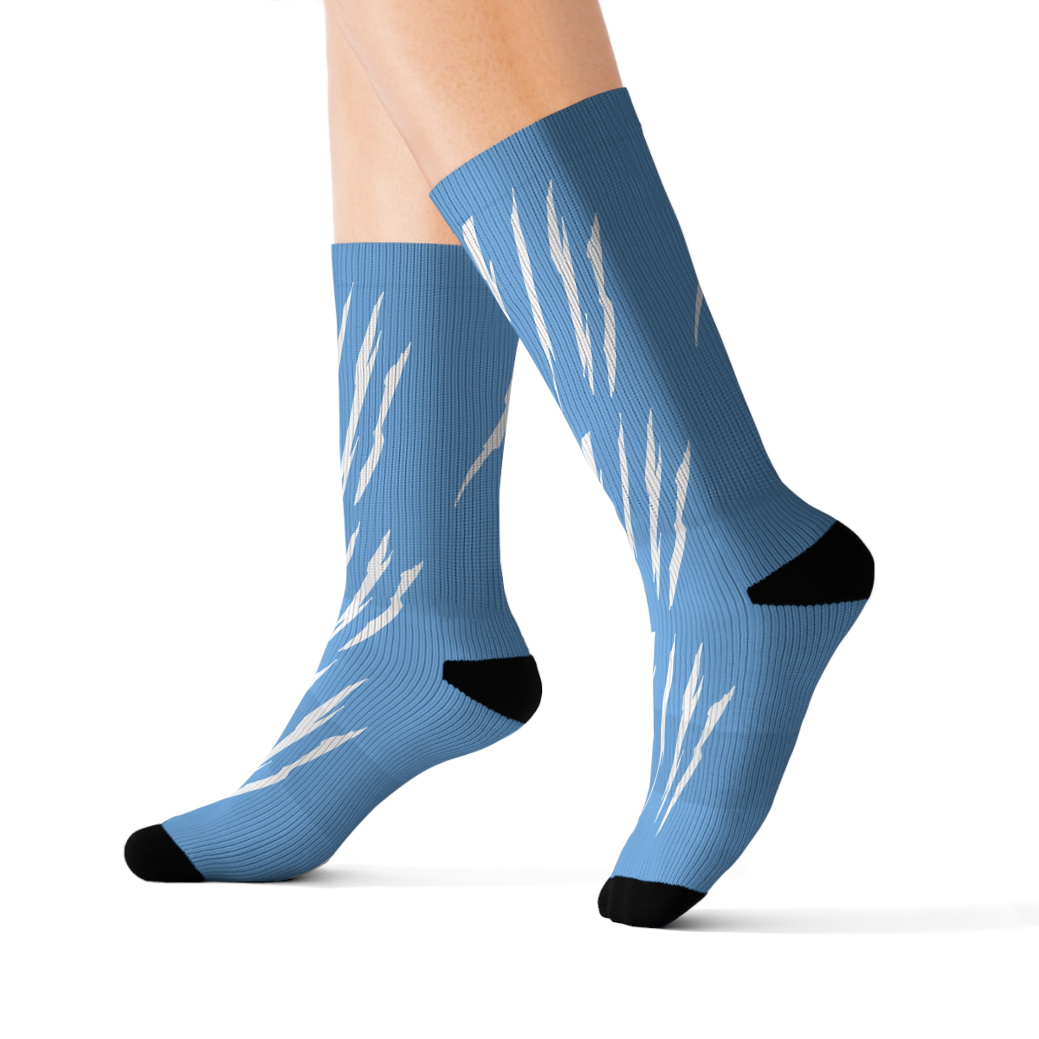 Effete Feline Claw Marks Scratch Sublimation Socks - Walmart.com