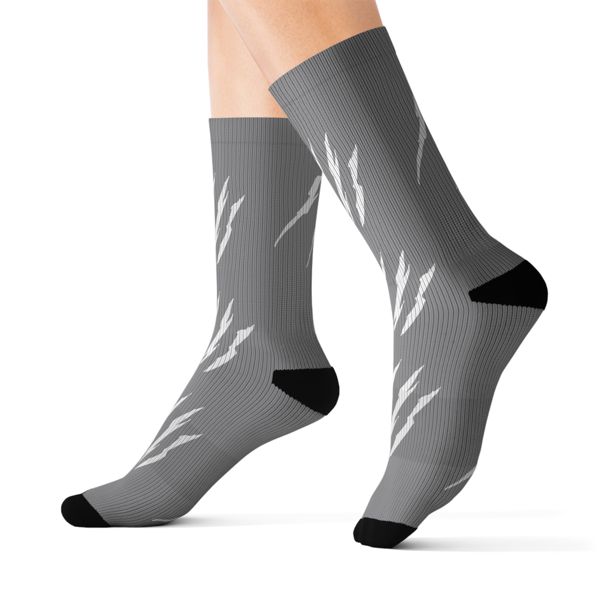 Effete Feline Claw Marks Scratch Sublimation Socks - Walmart.com