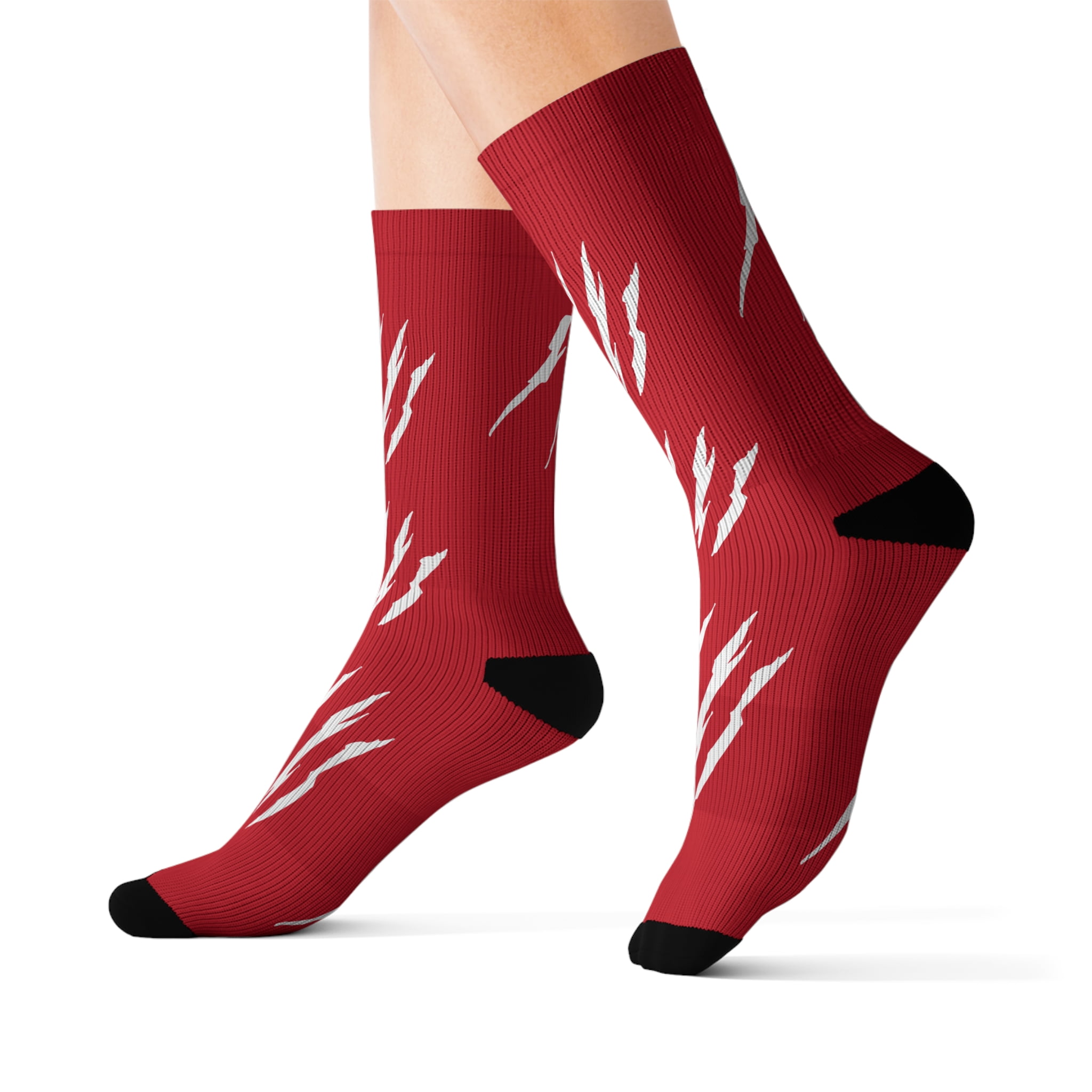Effete Feline Claw Marks Scratch Sublimation Socks - Walmart.com