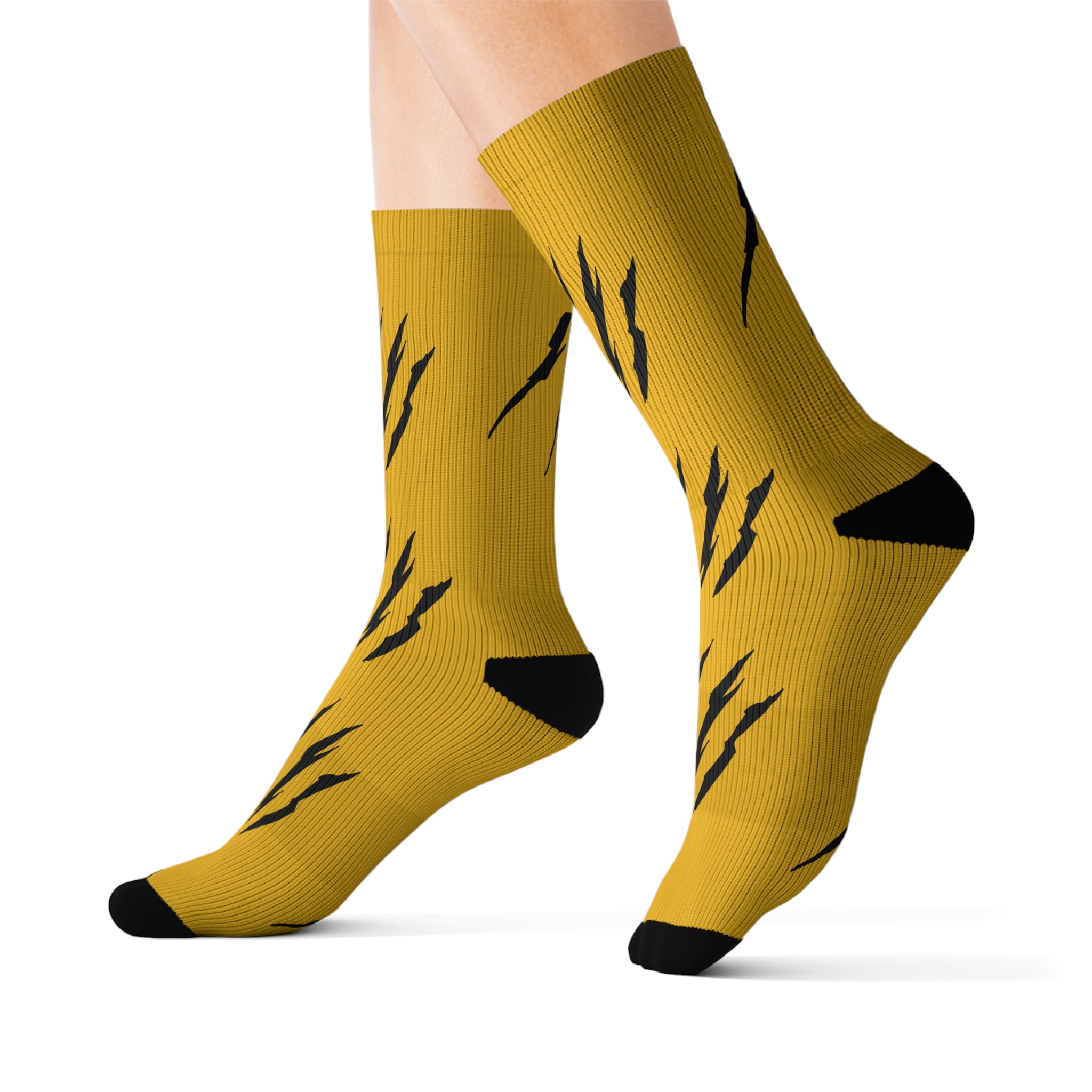 Effete Feline Claw Marks Scratch Sublimation Socks - Walmart.com