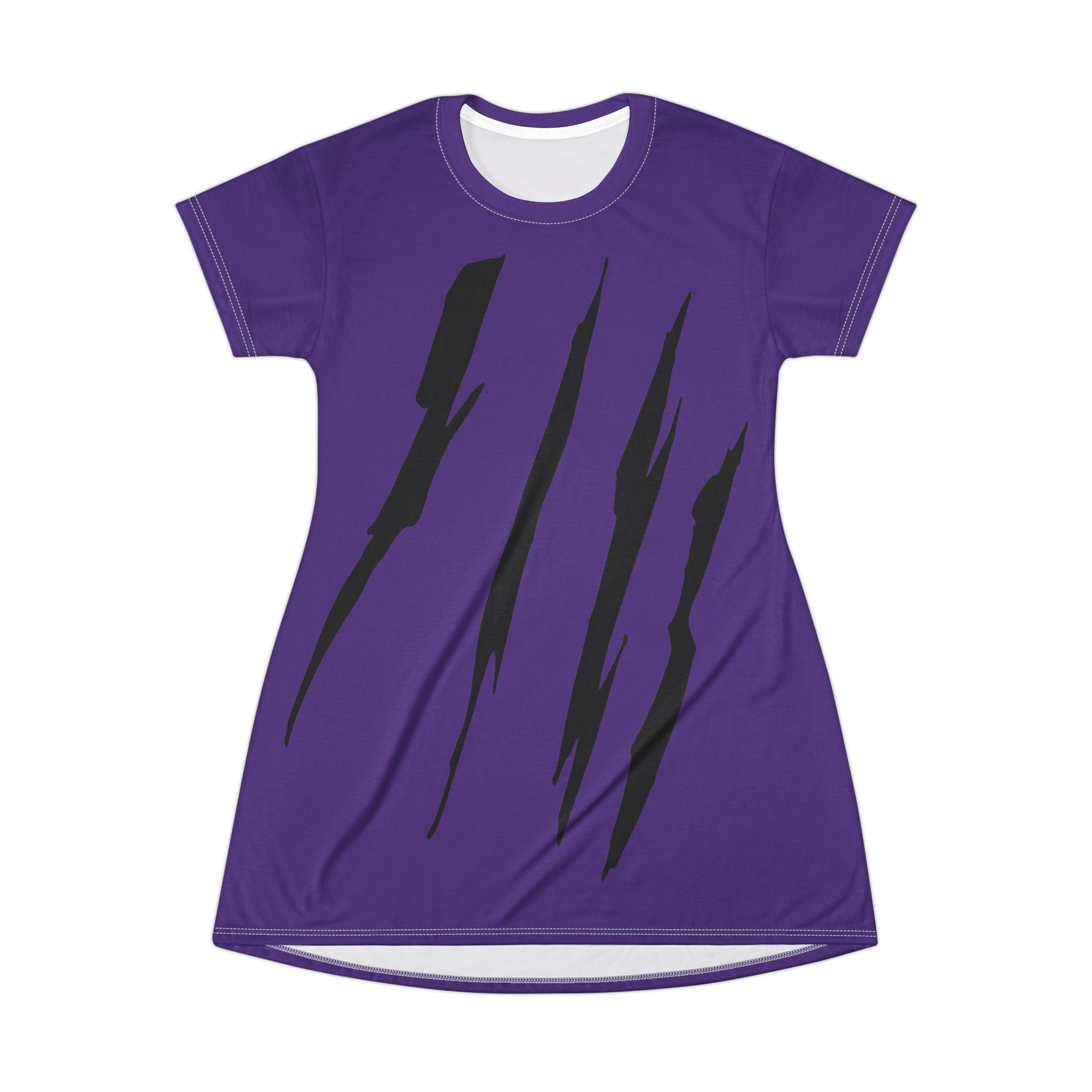 Effete Feline Claw Marks Scratch T-Shirt Dress (AOP) - Walmart.com