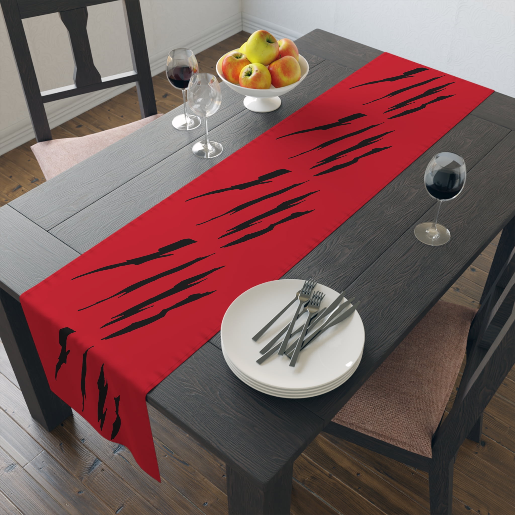 Effete Feline Claw Marks Scratch Table Runner (Cotton, Poly) - Walmart.com