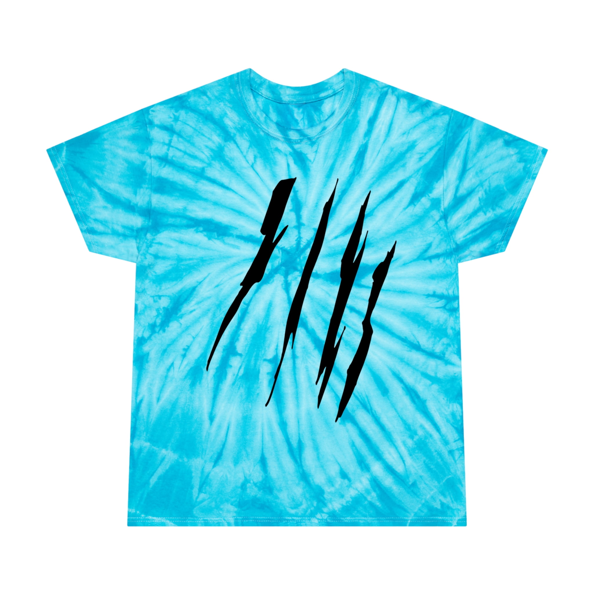 Effete Feline Claw Marks Scratch Tie-Dye Tee, Cyclone - Walmart.com