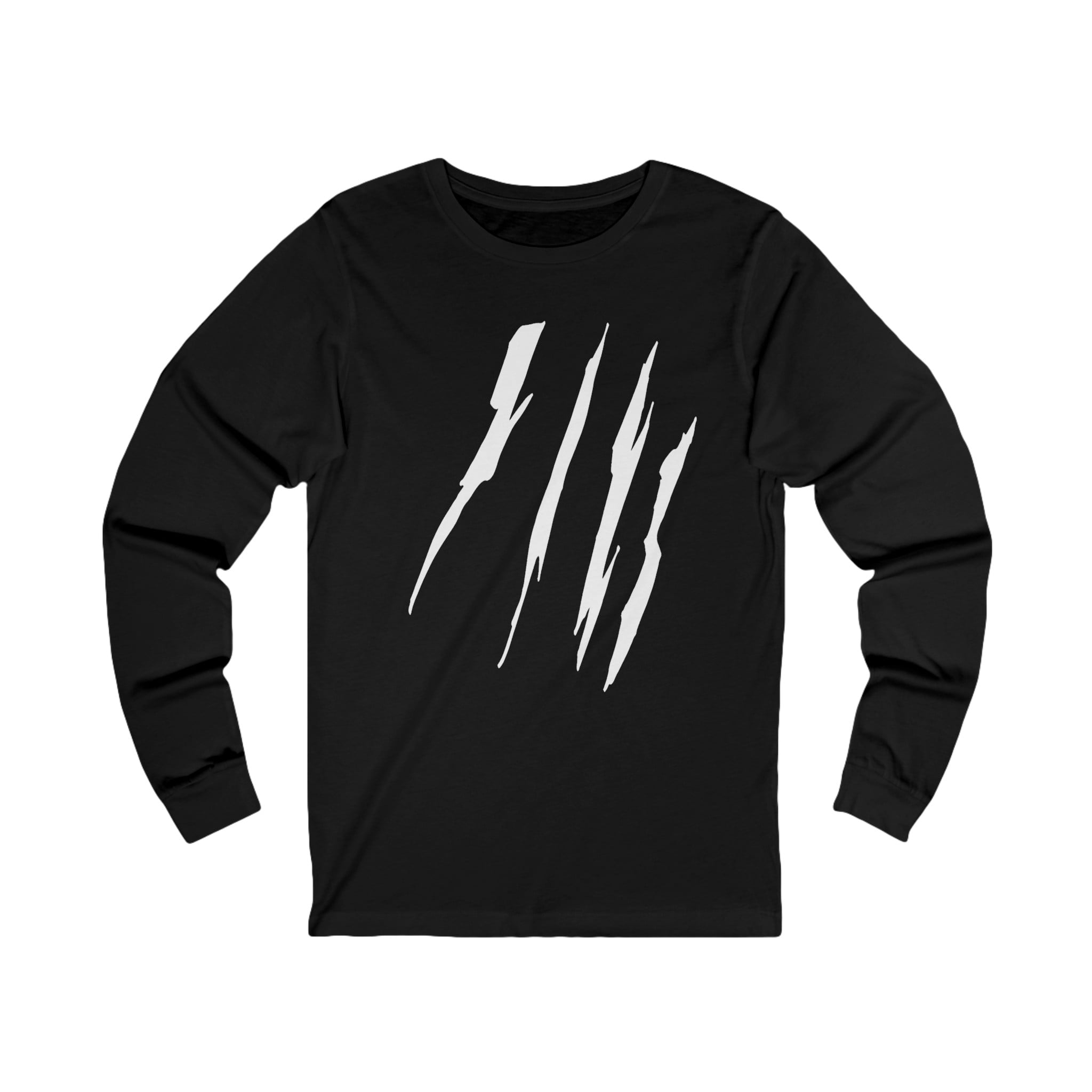 Effete Feline Claw Marks Scratch Unisex Jersey Long Sleeve Tee ...