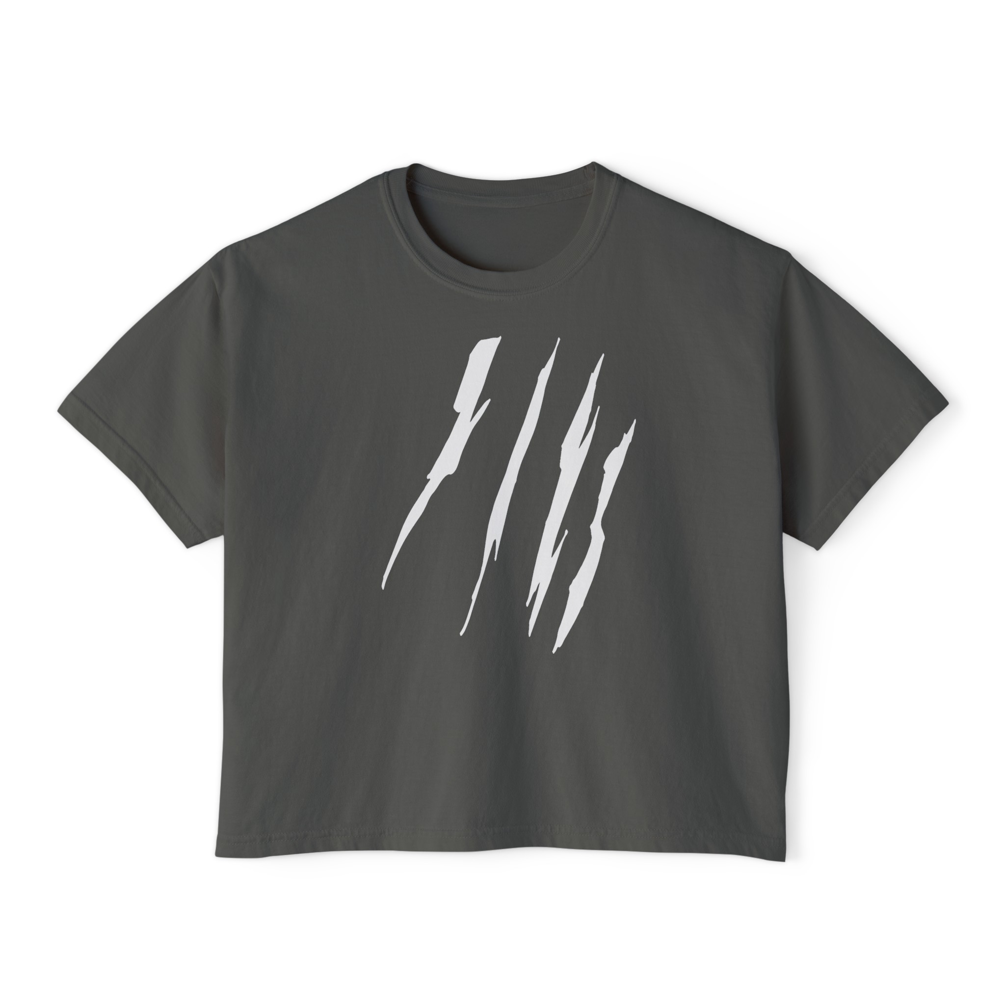 Effete Feline Claw Marks Scratch Women Boxy Tee - Walmart.com