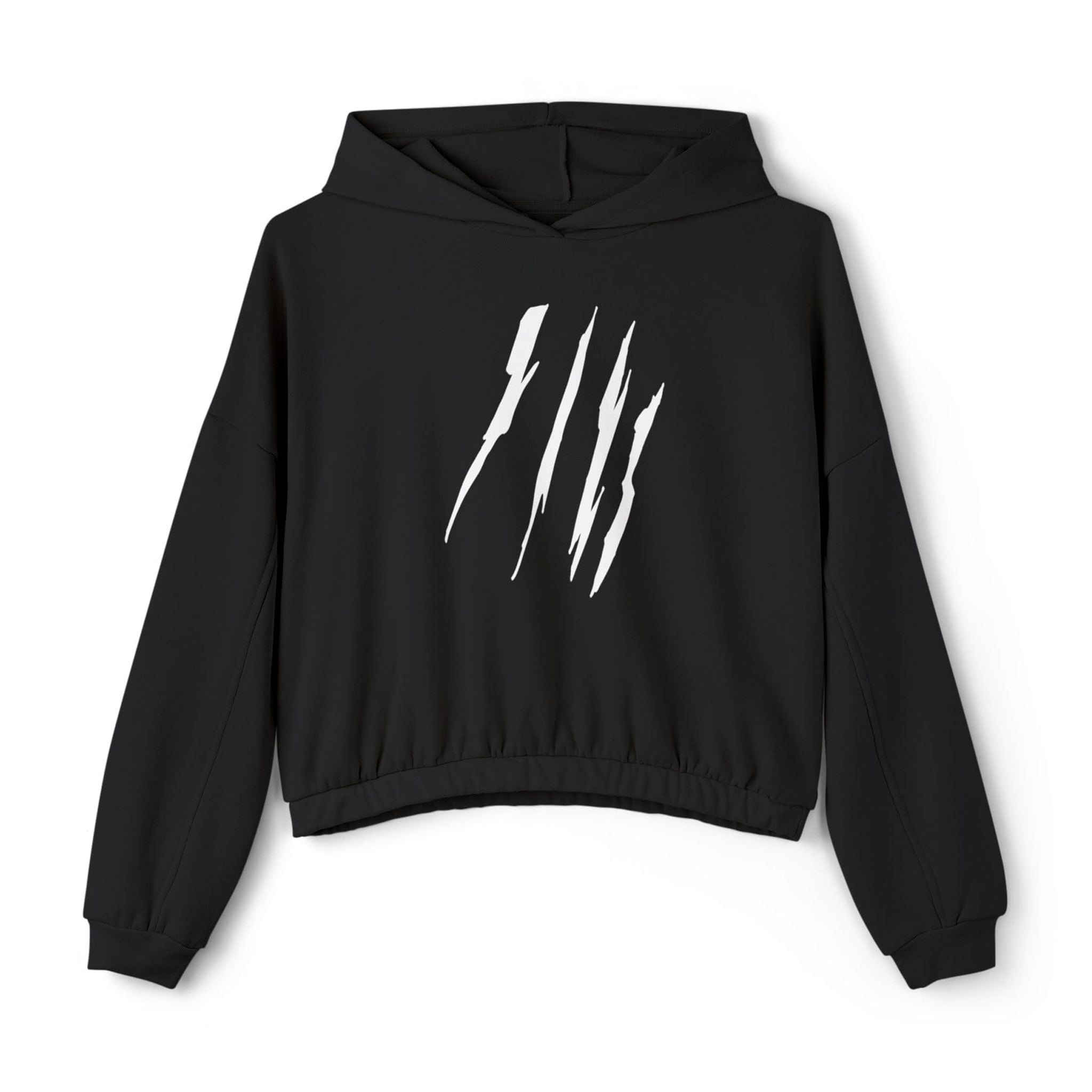 Effete Feline Claw Marks Scratch Women Cinched Bottom Hoodie - Walmart.com
