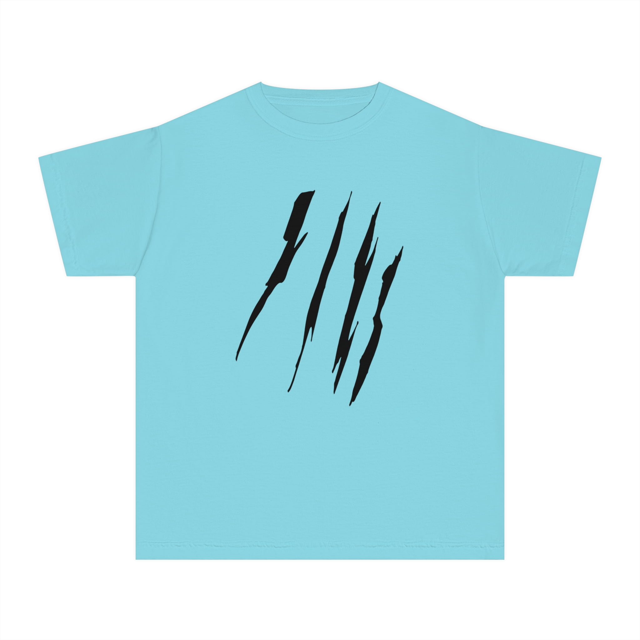 Effete Feline Claw Marks Scratch Youth Midweight Tee - Walmart.com