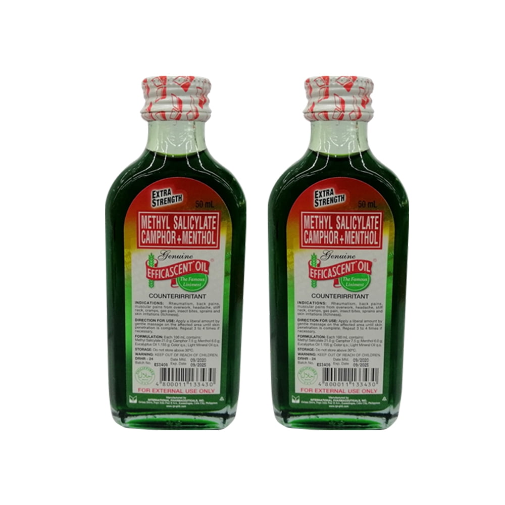 Efficascent Extra Strength Genuine Oil 50ml - Pack of 2 Bottles ...