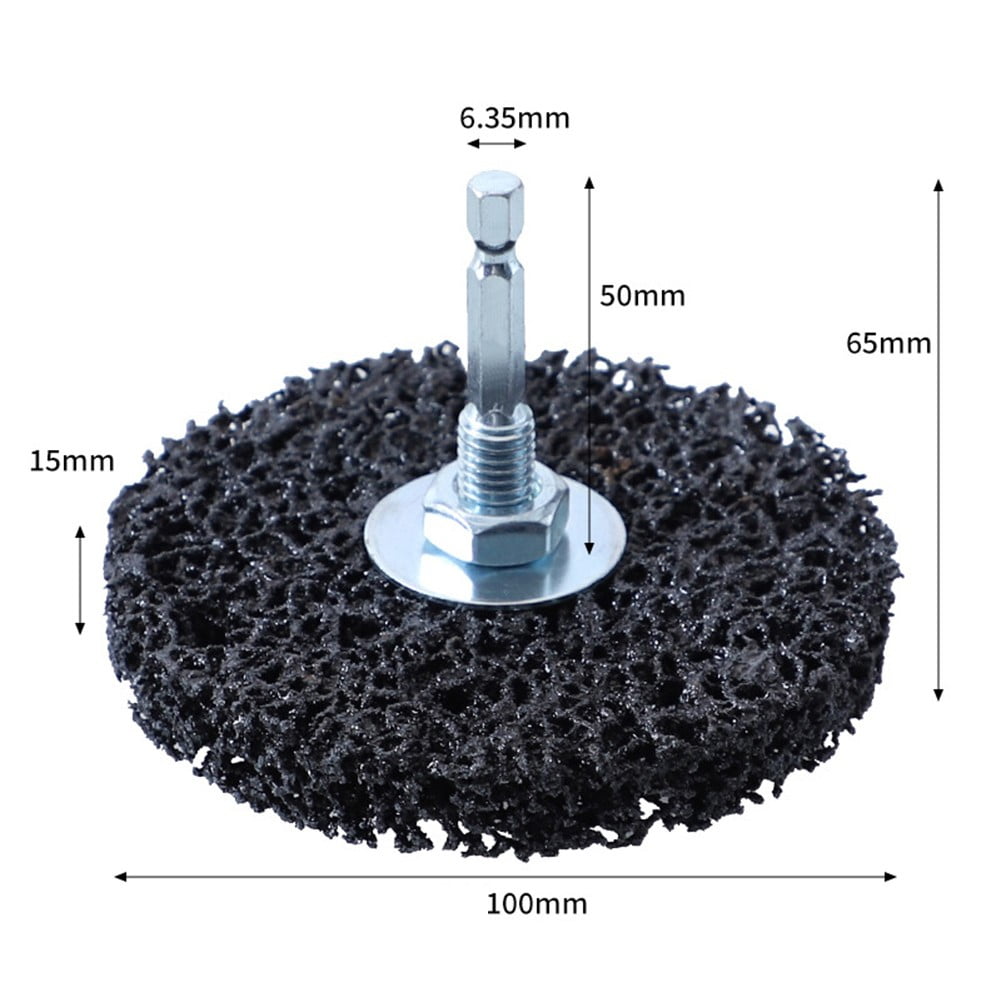 Efficient 100Mm Poly Strip Wheel For Paint Flaking And Rust Repair On ...