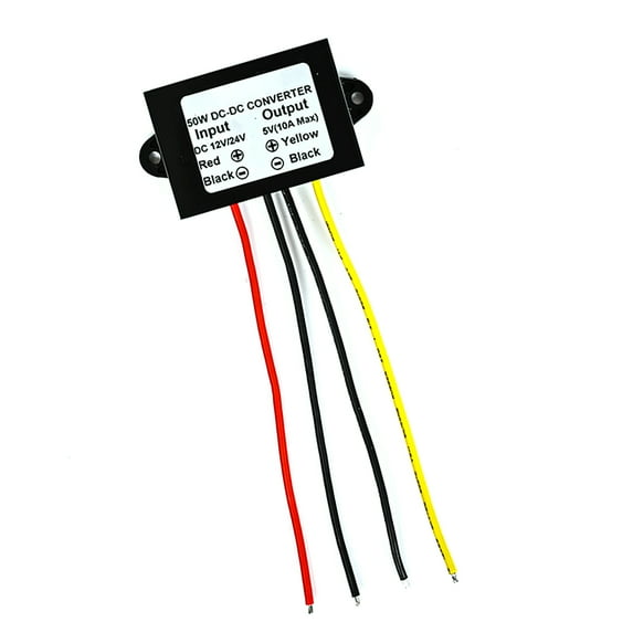 Efficient 12V/24V to 5V 10amp Converter Waterproof Bucking Modules ...
