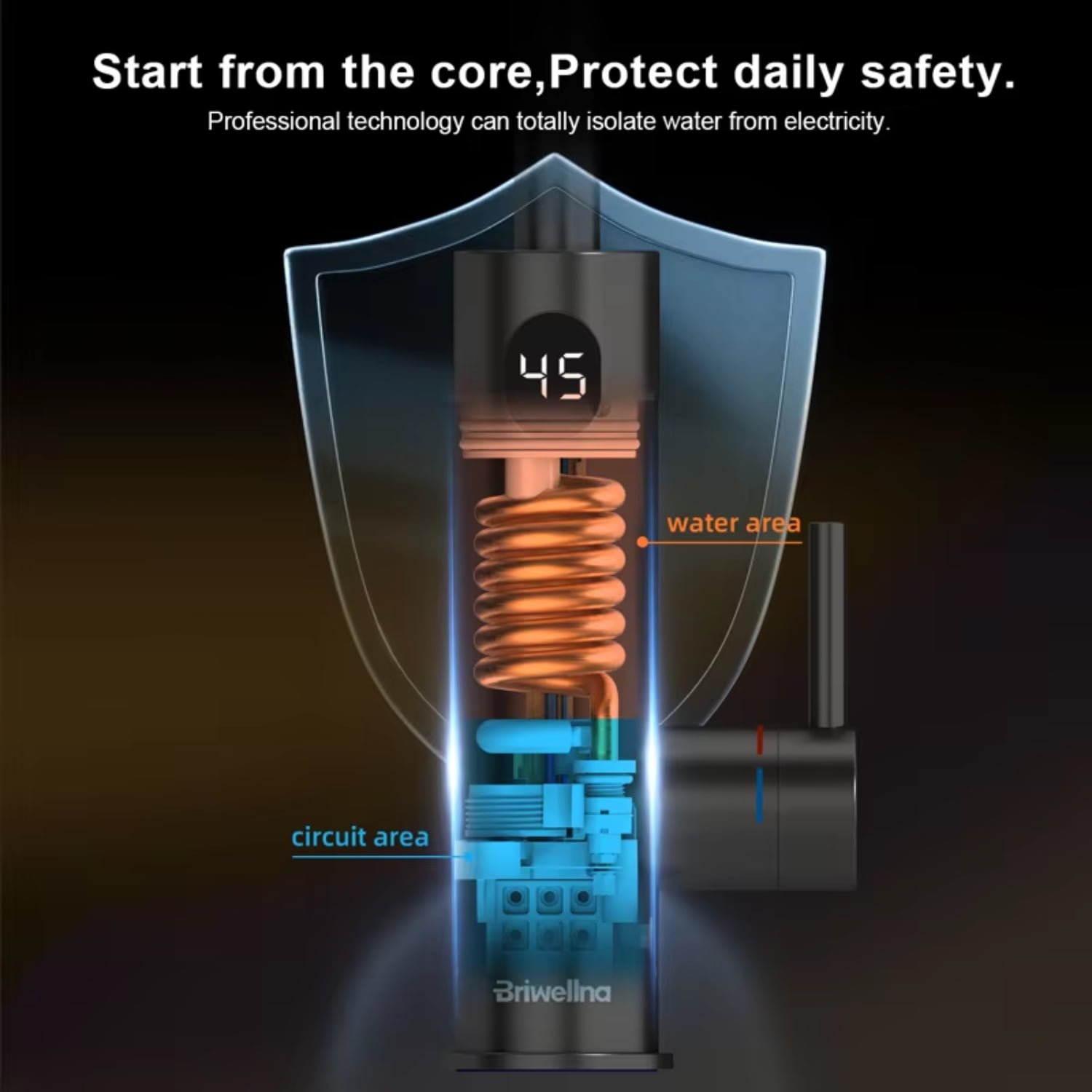 Efficient 220V Tankless Water Heater for Kitchen Faucet - 2 in 1 Design ...