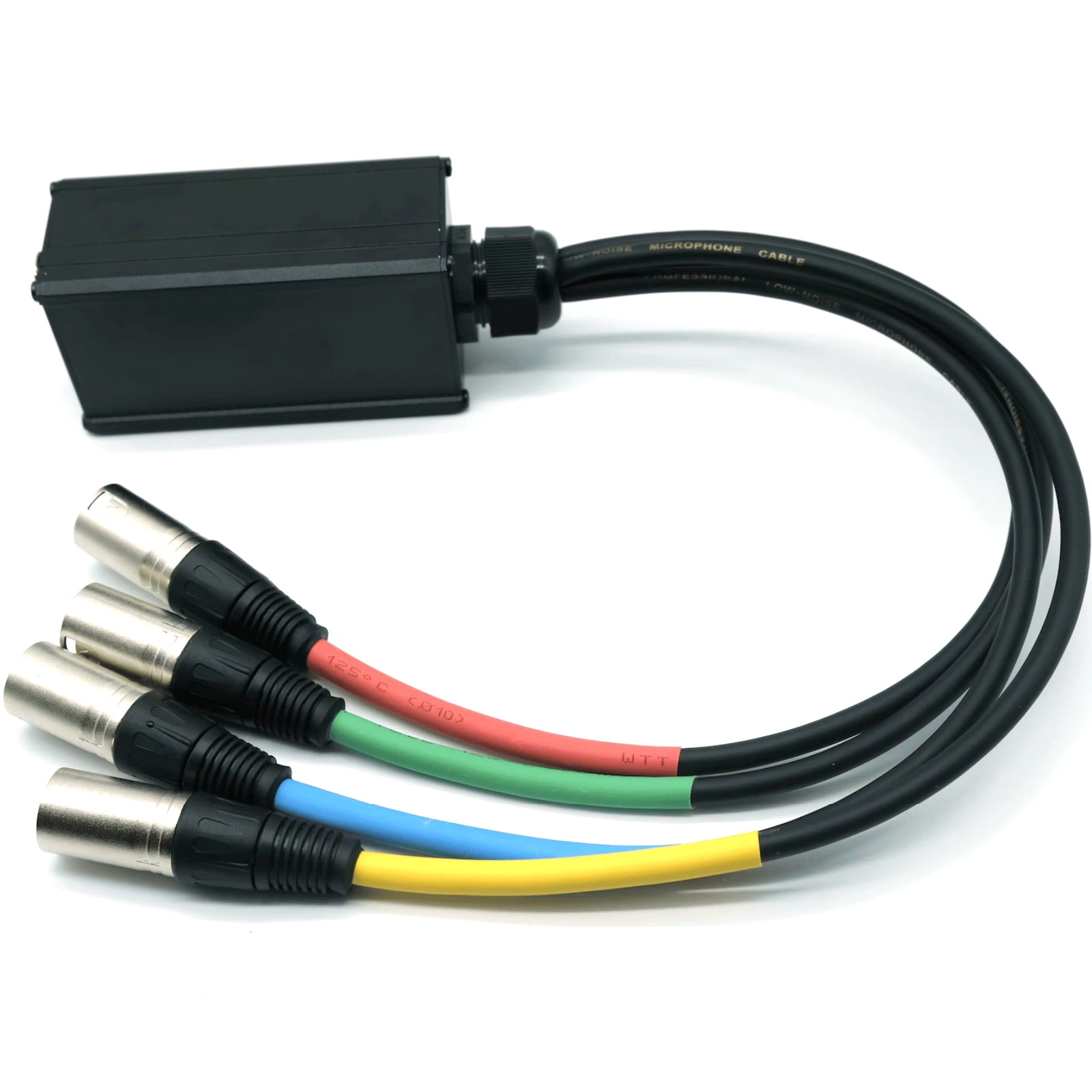 Efficient 4-Channel XLR Extender for Audio Setups, Minimizes Cable Mess ...