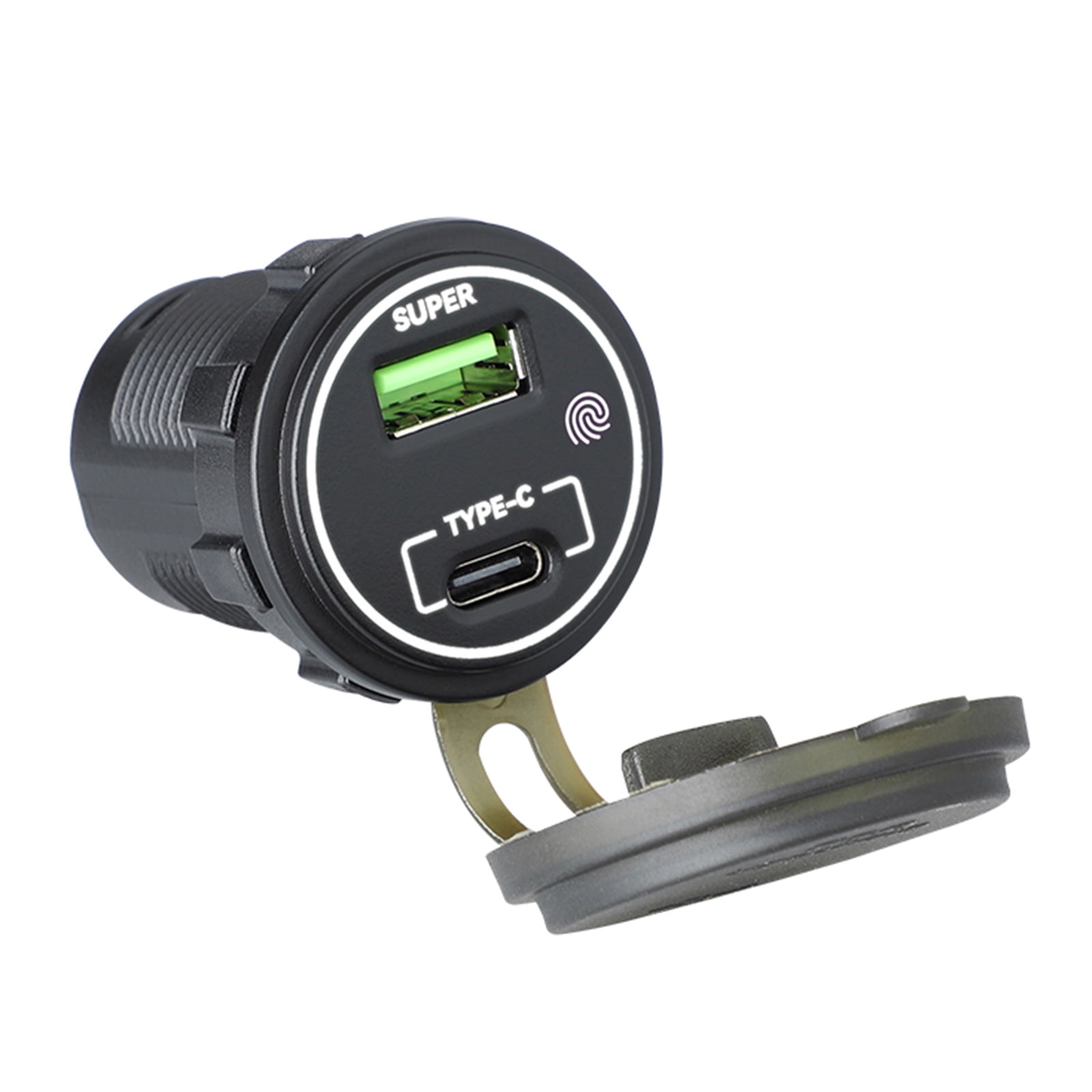 Efficient 66W Charging Socket 2-Port Car Charging with LED Light and ...