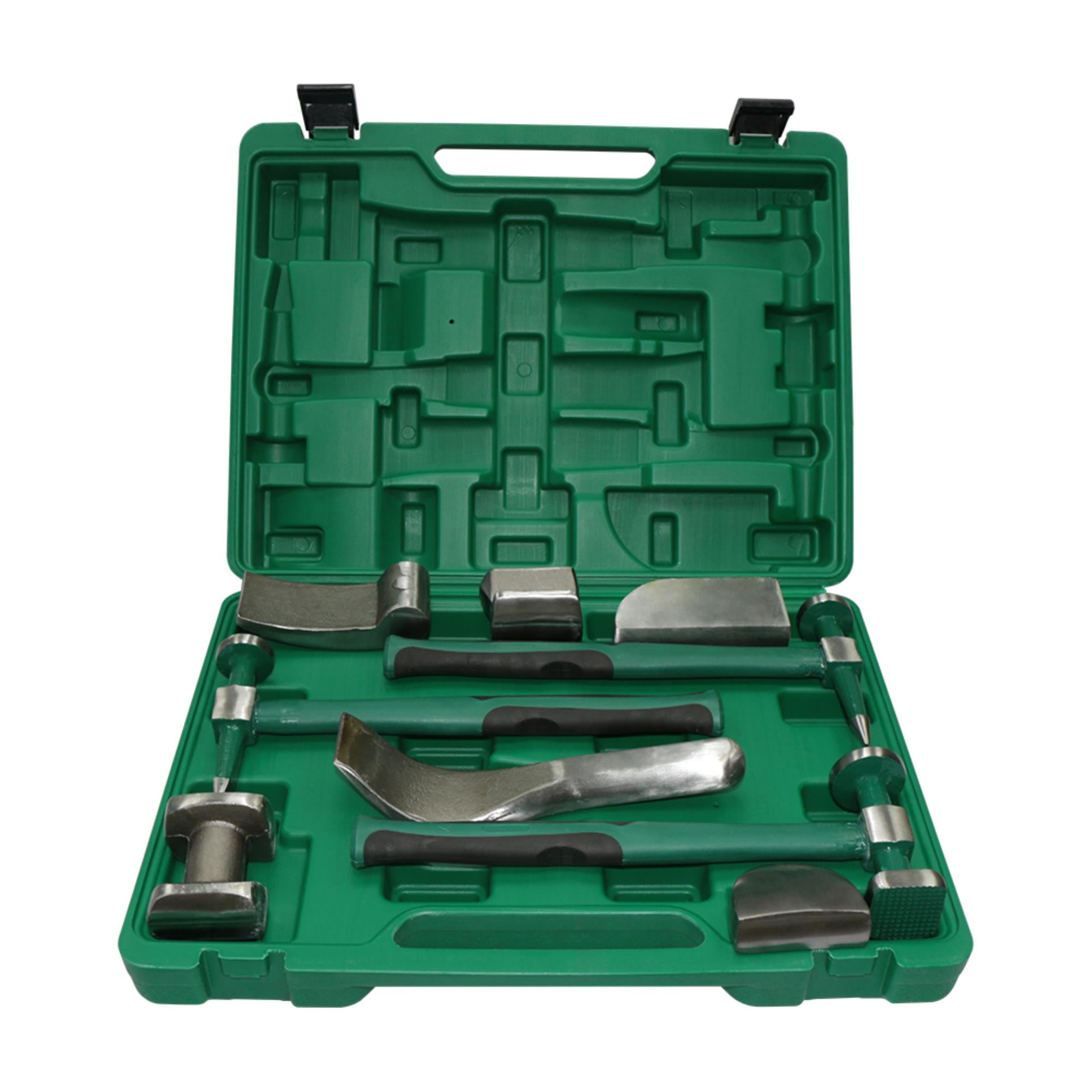 Efficient 9-Piece Car Body Dent Repair Tool Kit: Auto Hammer, Crowbar ...