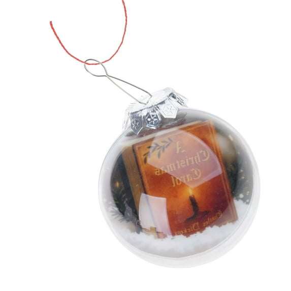 Efficient Acrylic Christmas Carol Hanging Ornament Miniature Book ...