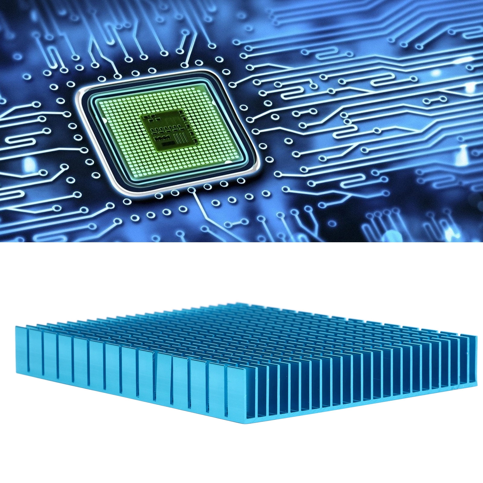 Efficient Aluminum Heat Sink For CPU, PCB Amplifiers, Quick Cooling ...